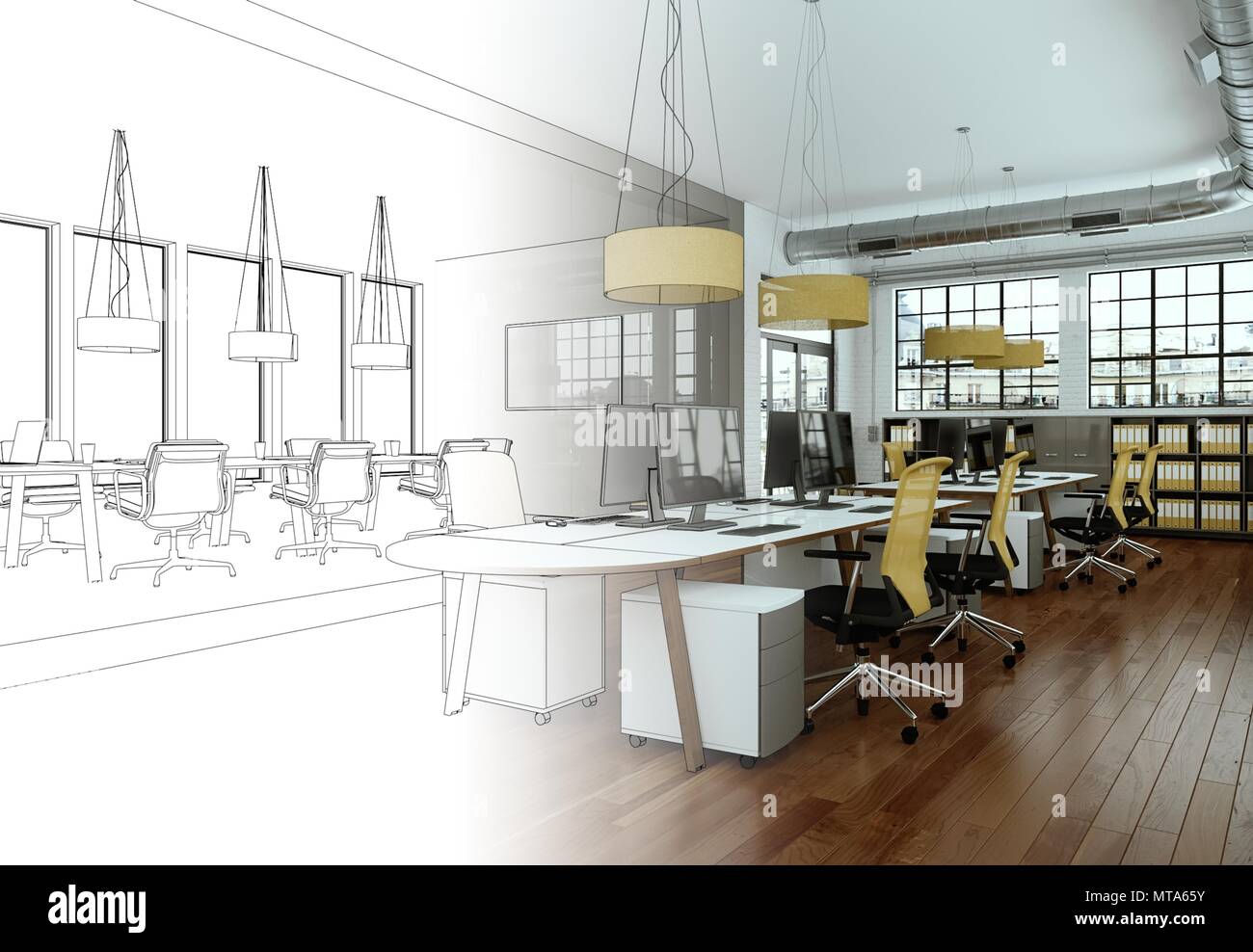 Drawing gradation into photograph hi-res stock photography and images ...