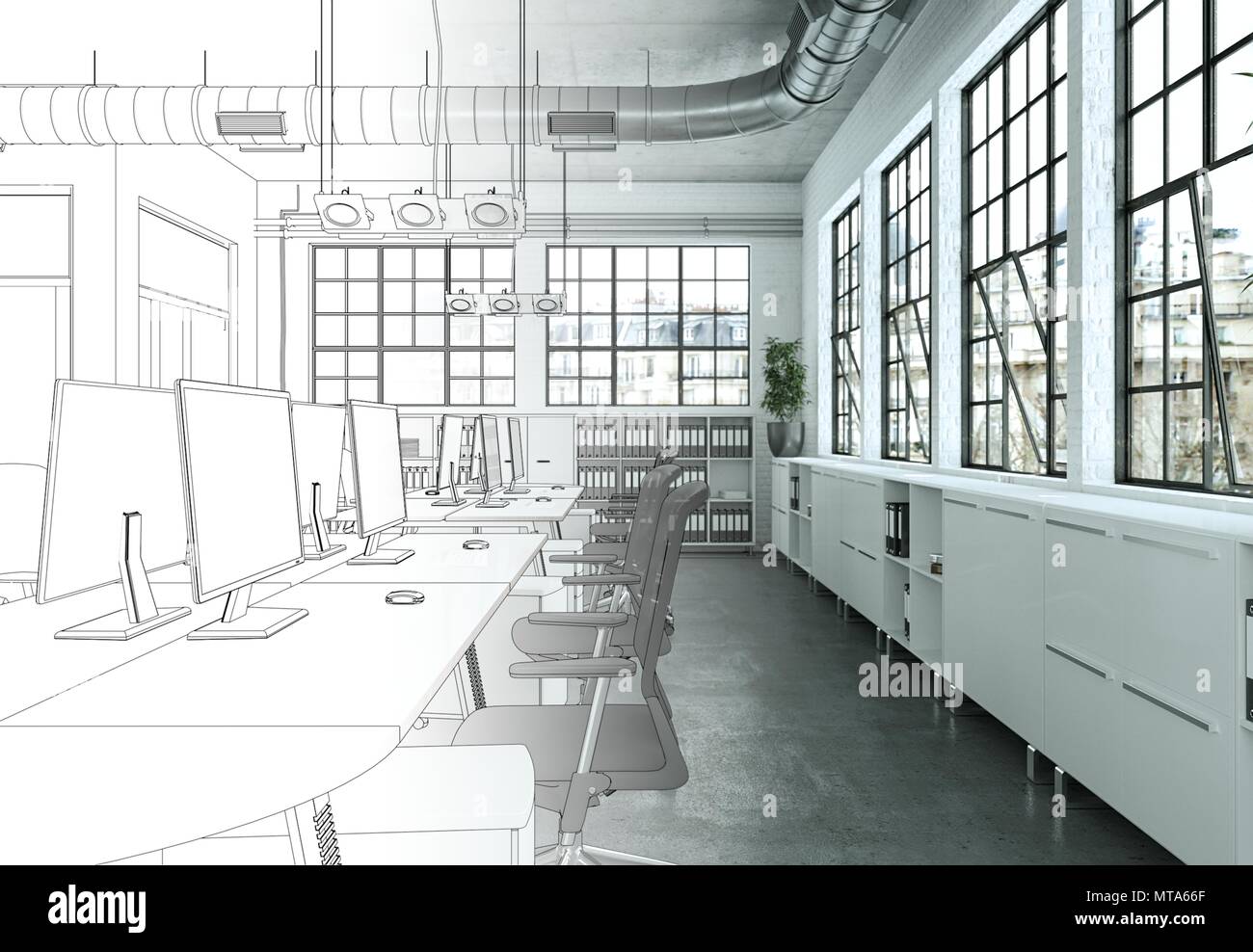 Drawing gradation into photograph hi-res stock photography and images ...