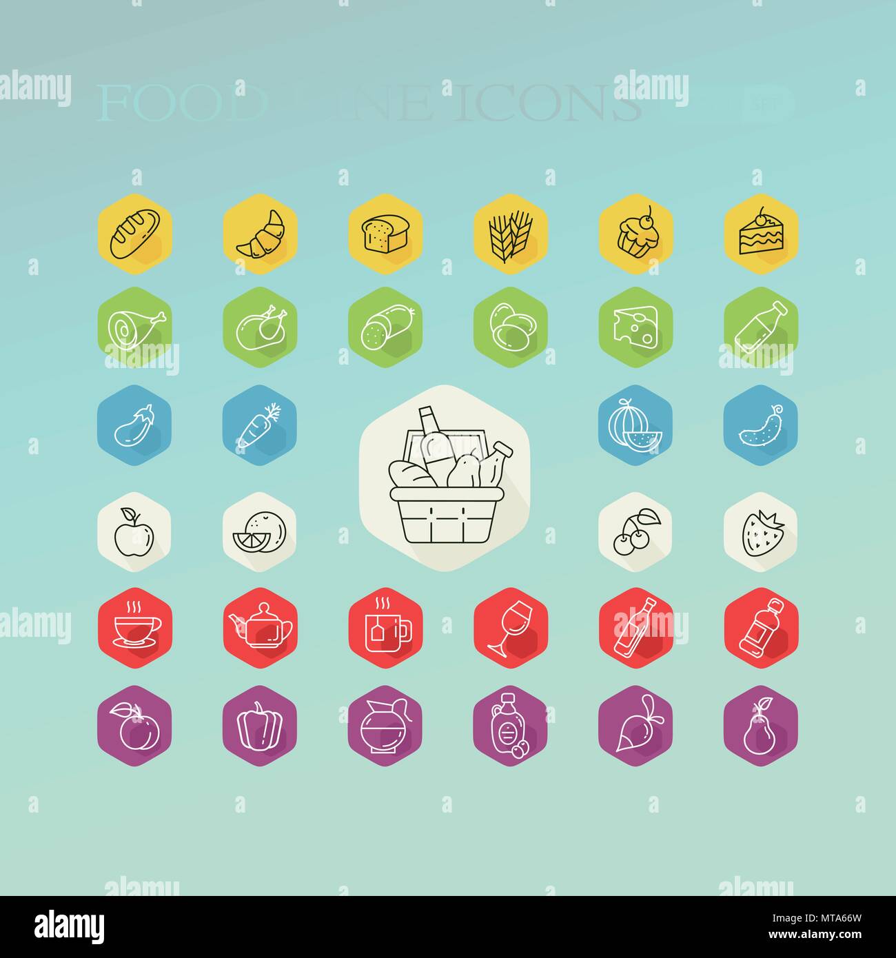 Chicken grocery store Stock Vector Images - Alamy