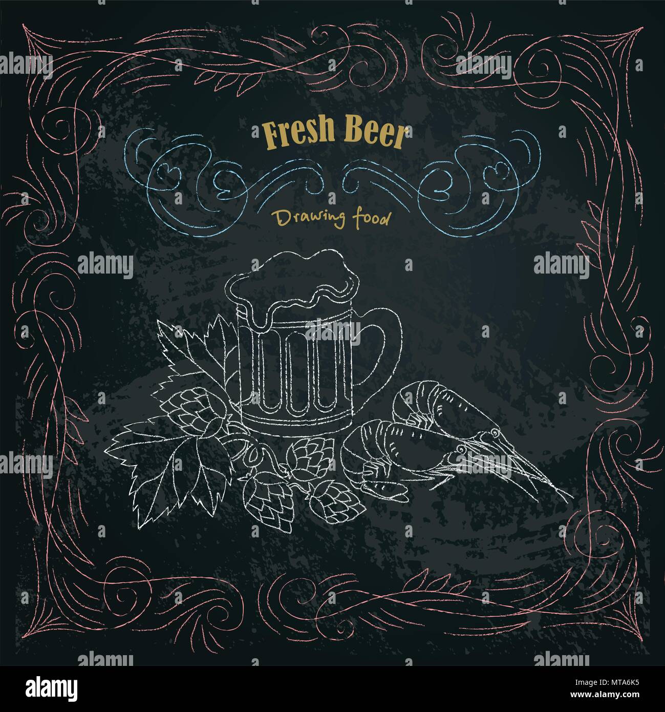 Supermarket shopping poster with organic food. Grocery store. Food shop ...