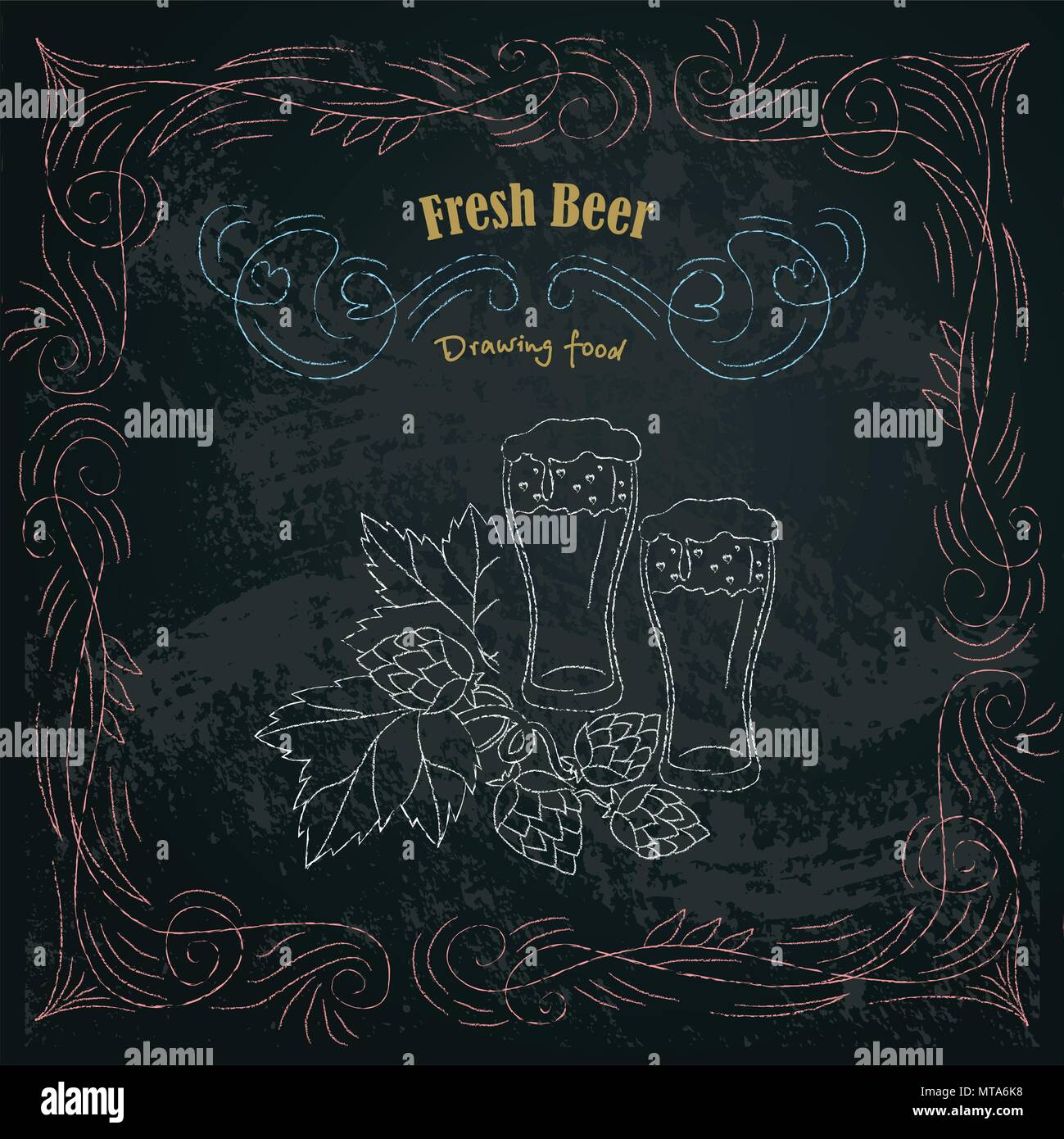 Supermarket shopping poster with organic food. Grocery store. Food shop ...