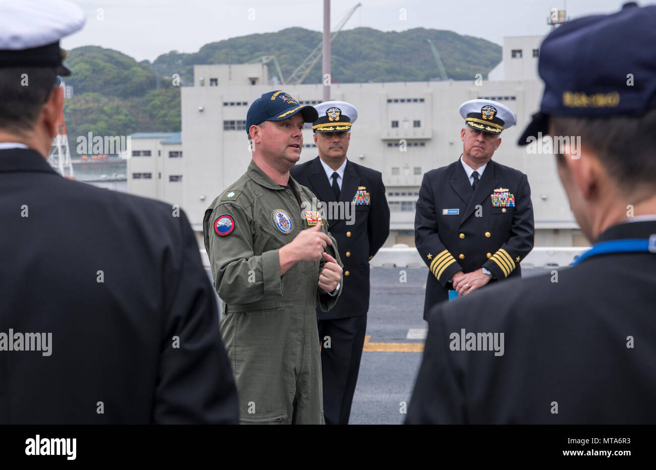 SASEBO, Japan (April 20, 2017) Cmdr. Jason Stumpf, air boss of ...