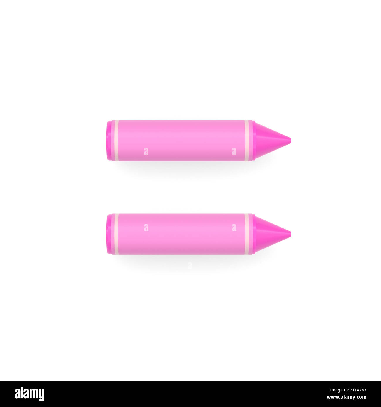 Pink Crayon Coloring Page