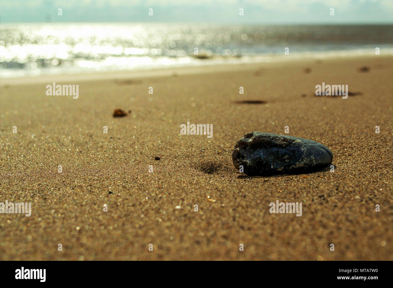 Beach side view Stock Photo - Alamy