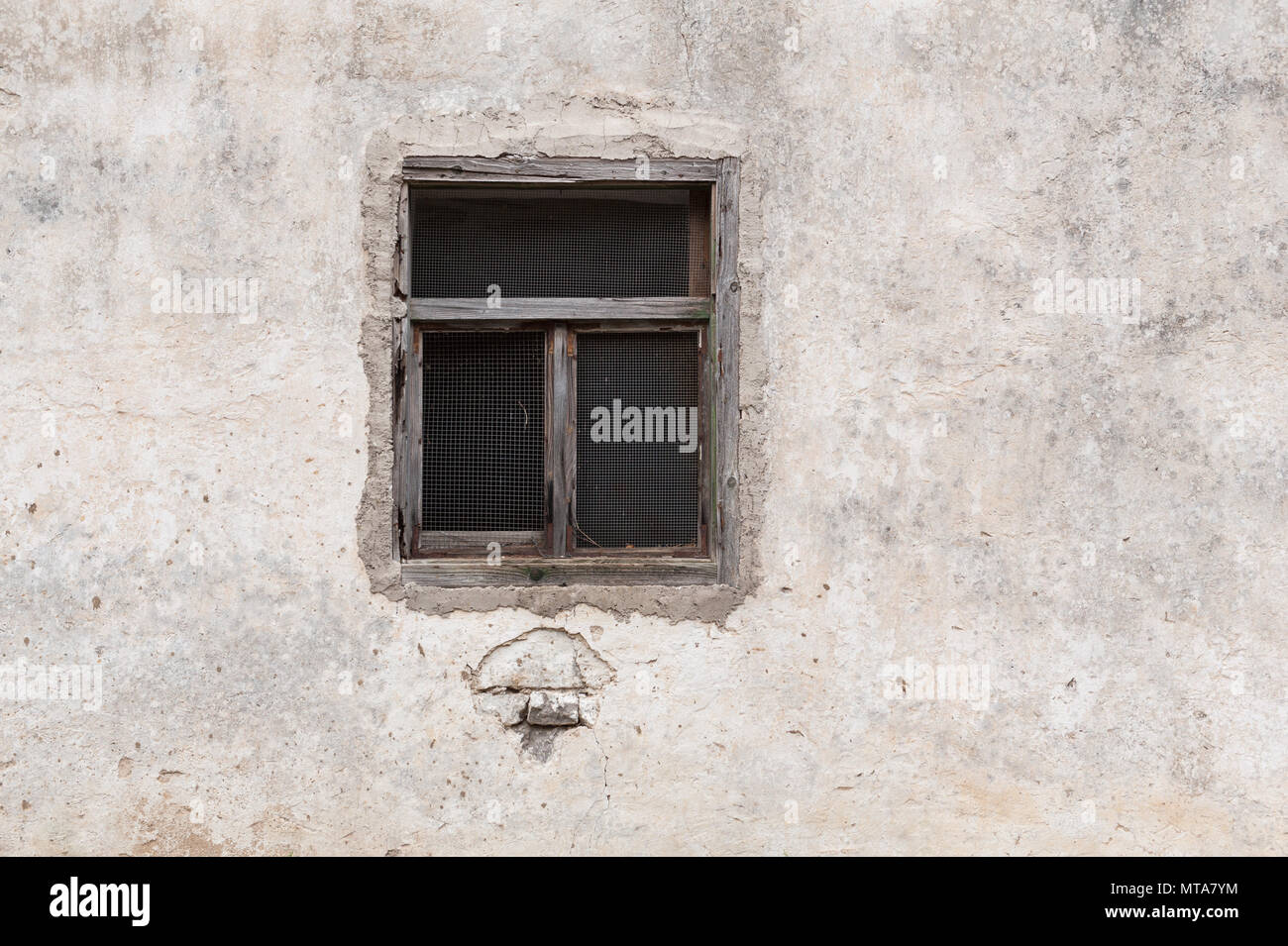 Old wooden window on a house. Exterior house details Stock Photo - Alamy