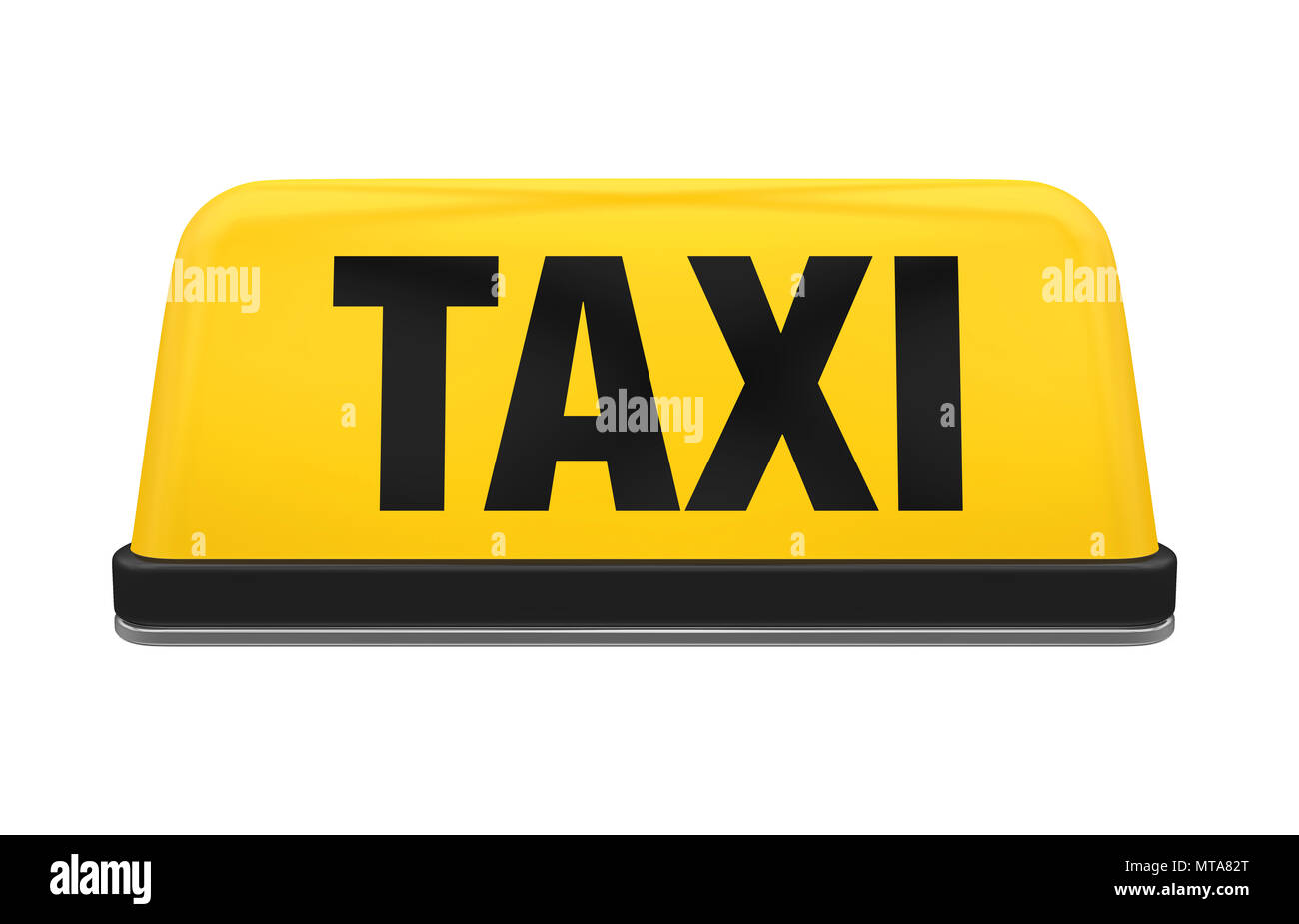 Taxi Sign Isolated Stock Photo - Alamy