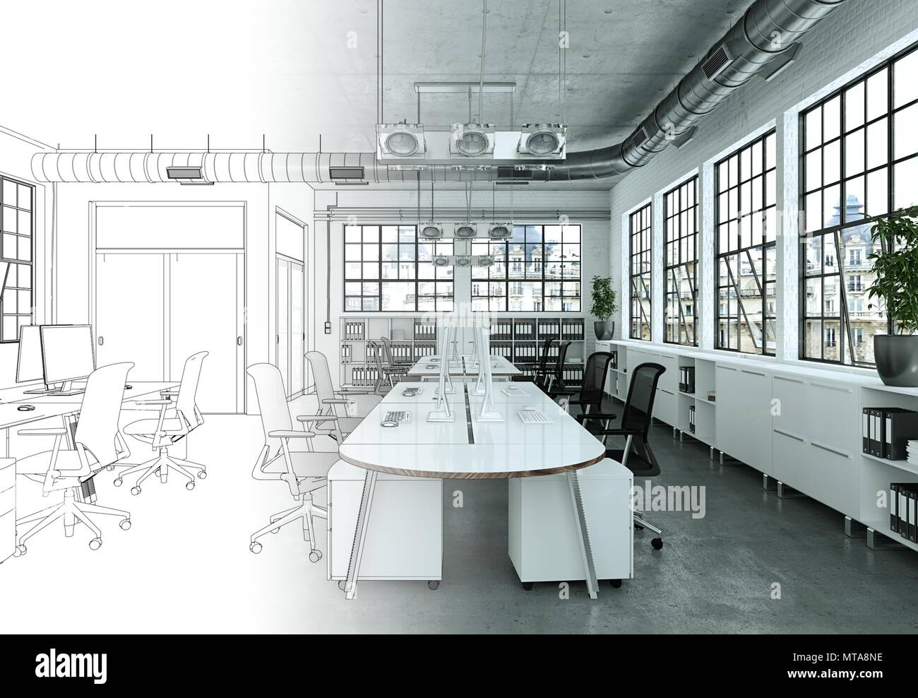 Drawing gradation into photograph hi-res stock photography and images ...