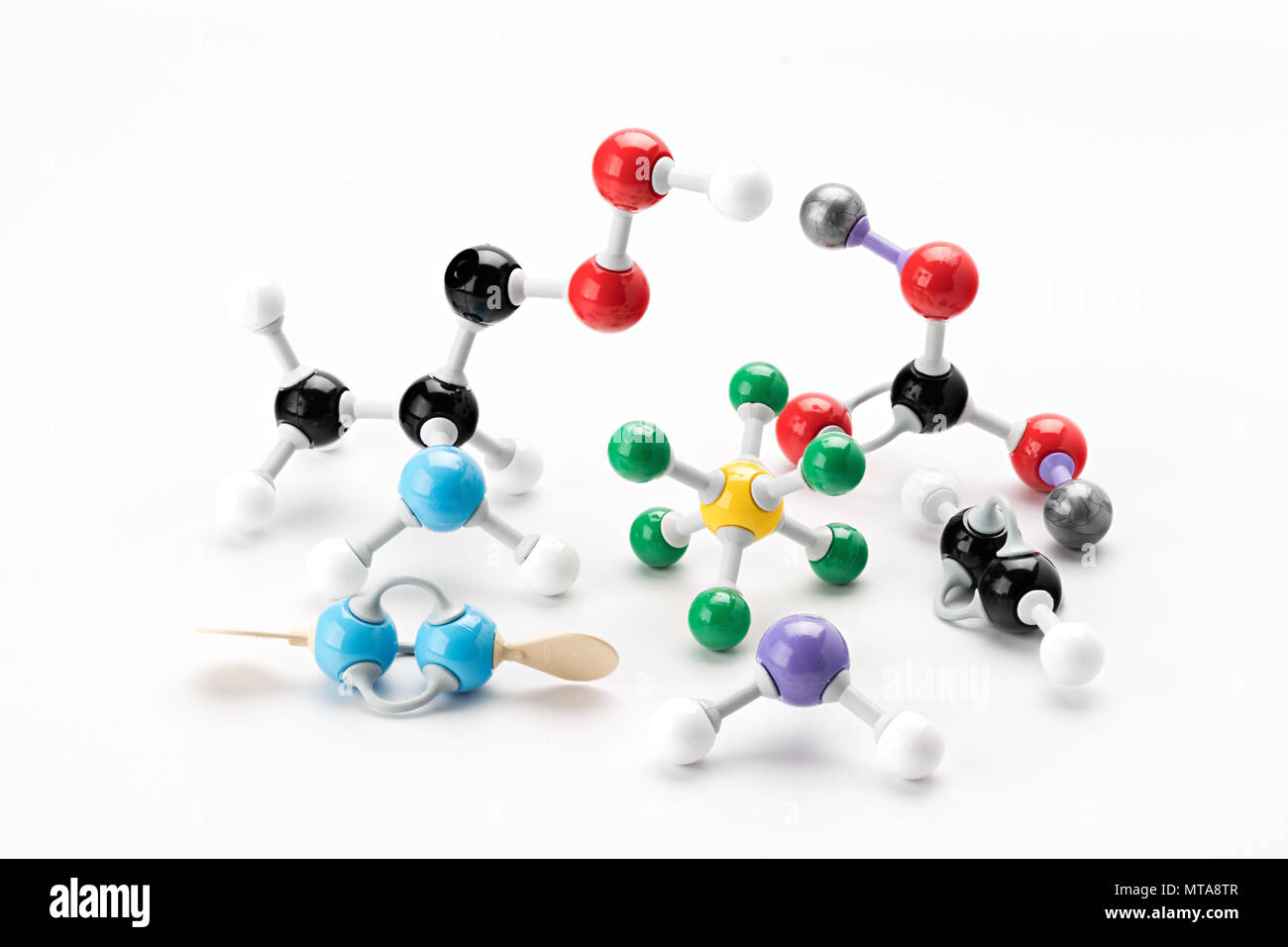 Many elemental models of different elements from chemistry Stock Photo ...