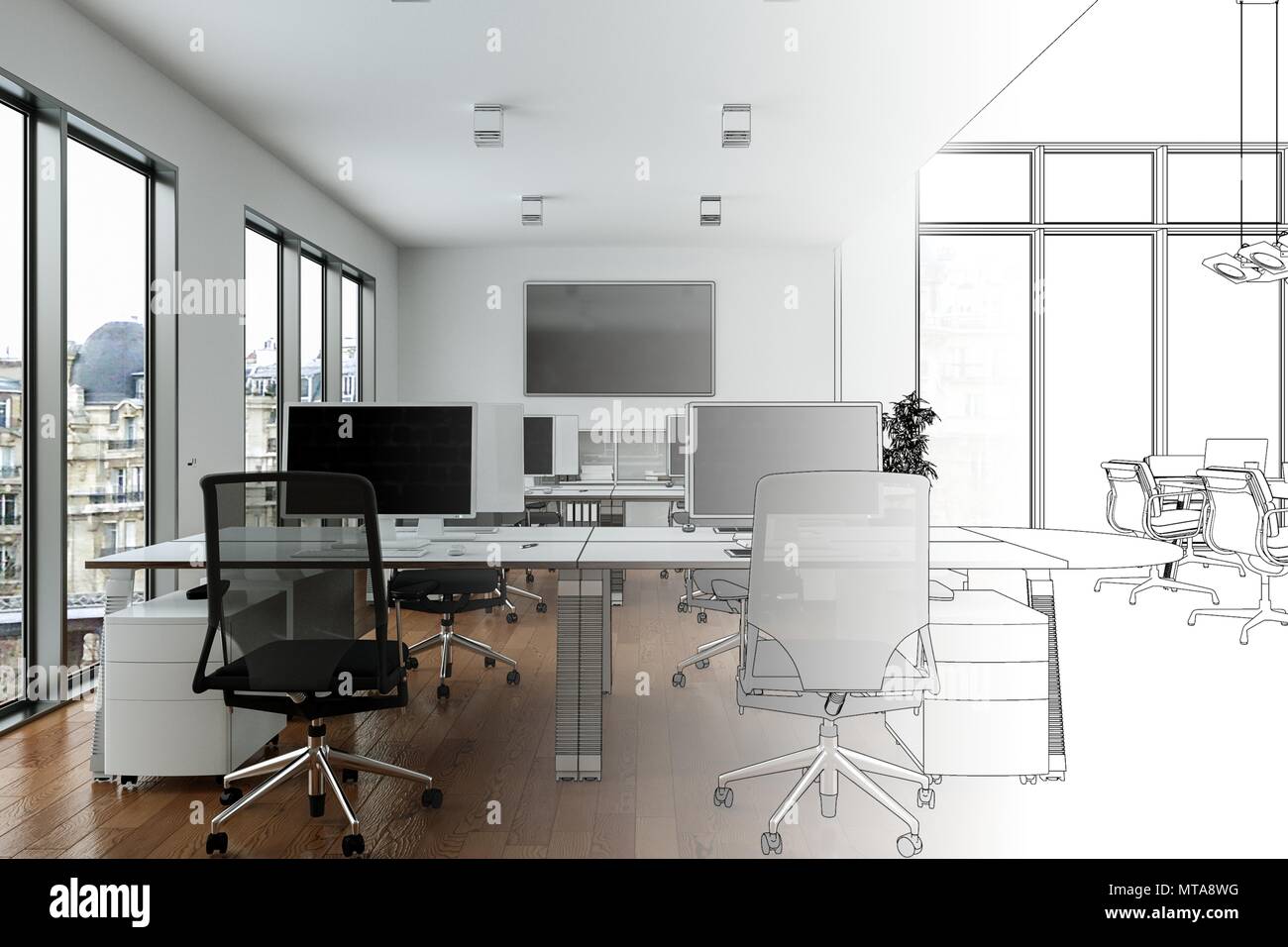 Drawing gradation into photograph hi-res stock photography and images ...