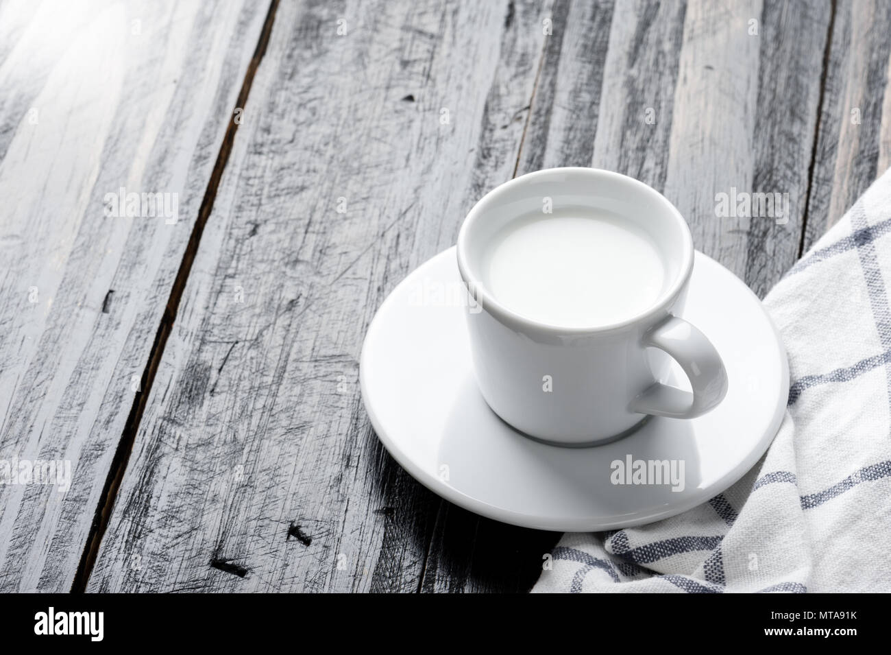 closeup a cup of hot milk, Daily product Stock Photo - Alamy