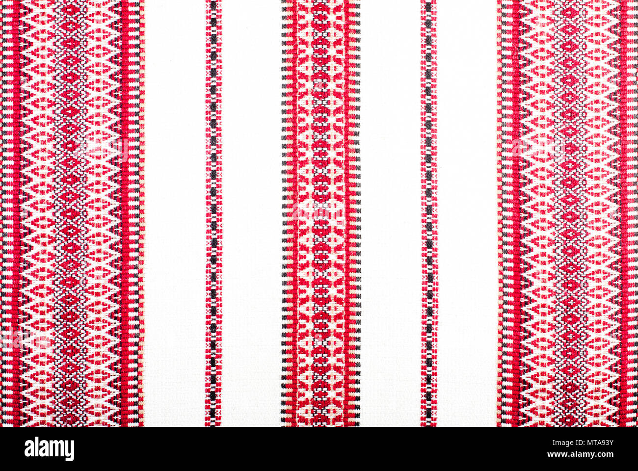 Embroidery pattern on white background Stock Photo - Alamy