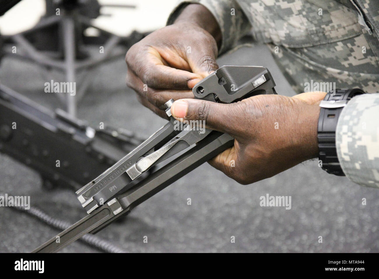 A U.S. Army Reserve Soldier with 490th Civil Affairs Battalion, U.S ...