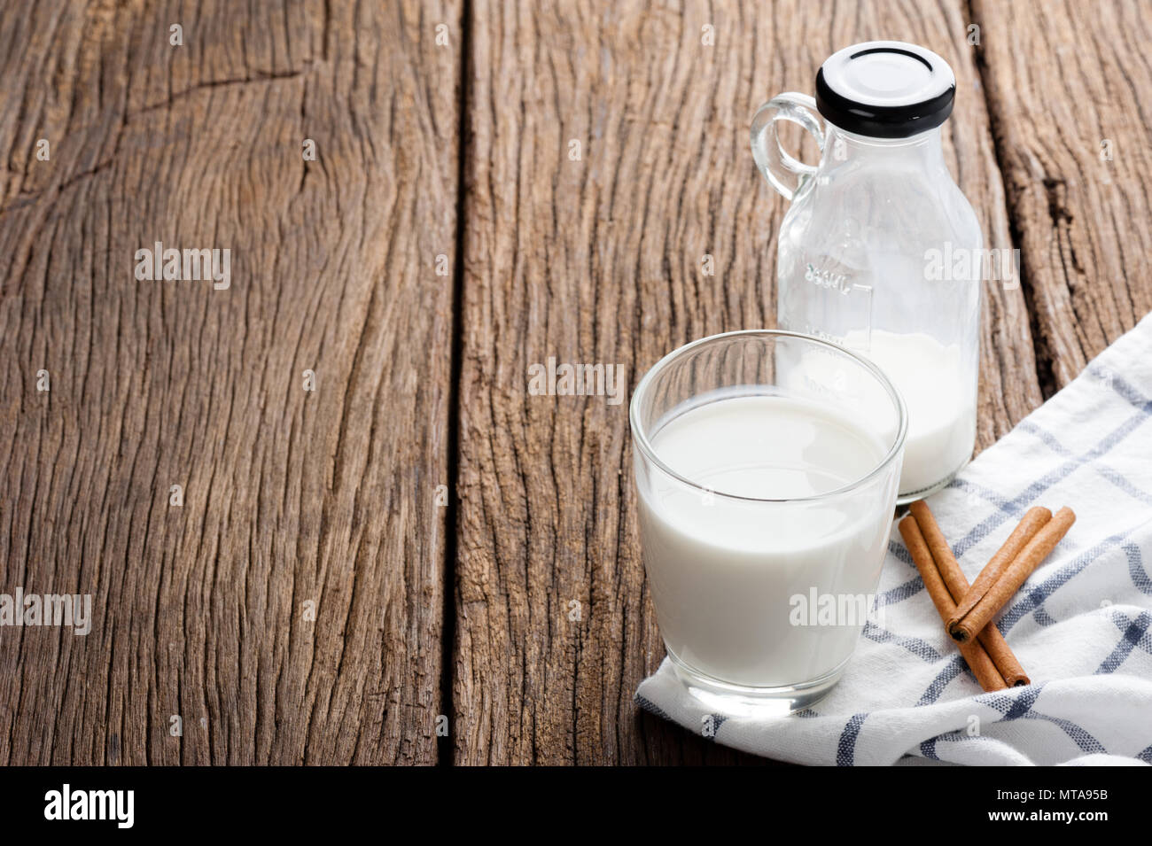 closeup a glass of fresh milk, Daily product Stock Photo - Alamy