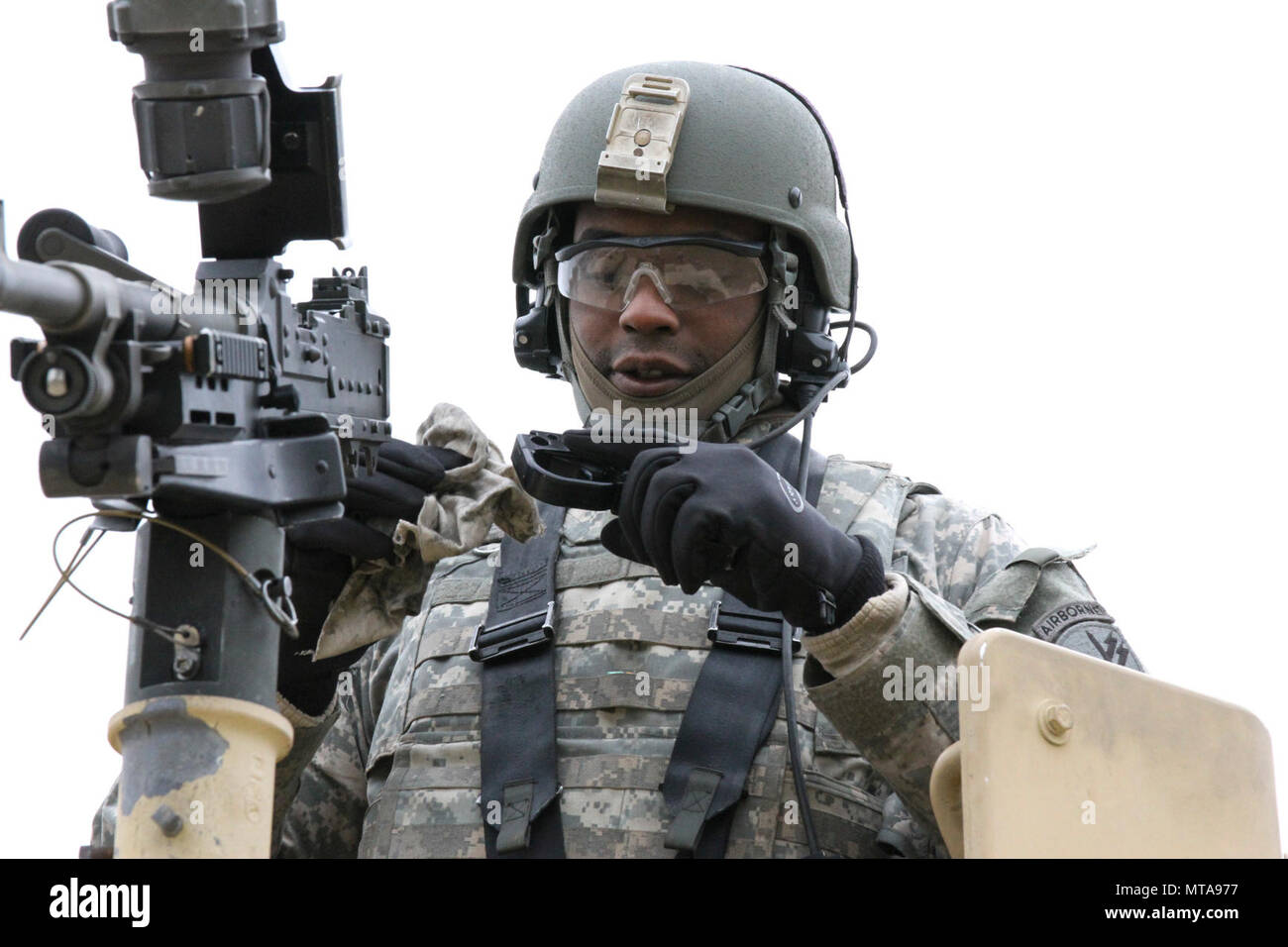 A U.S. Army Reserve Soldier with 324th Psychological Operations Company ...