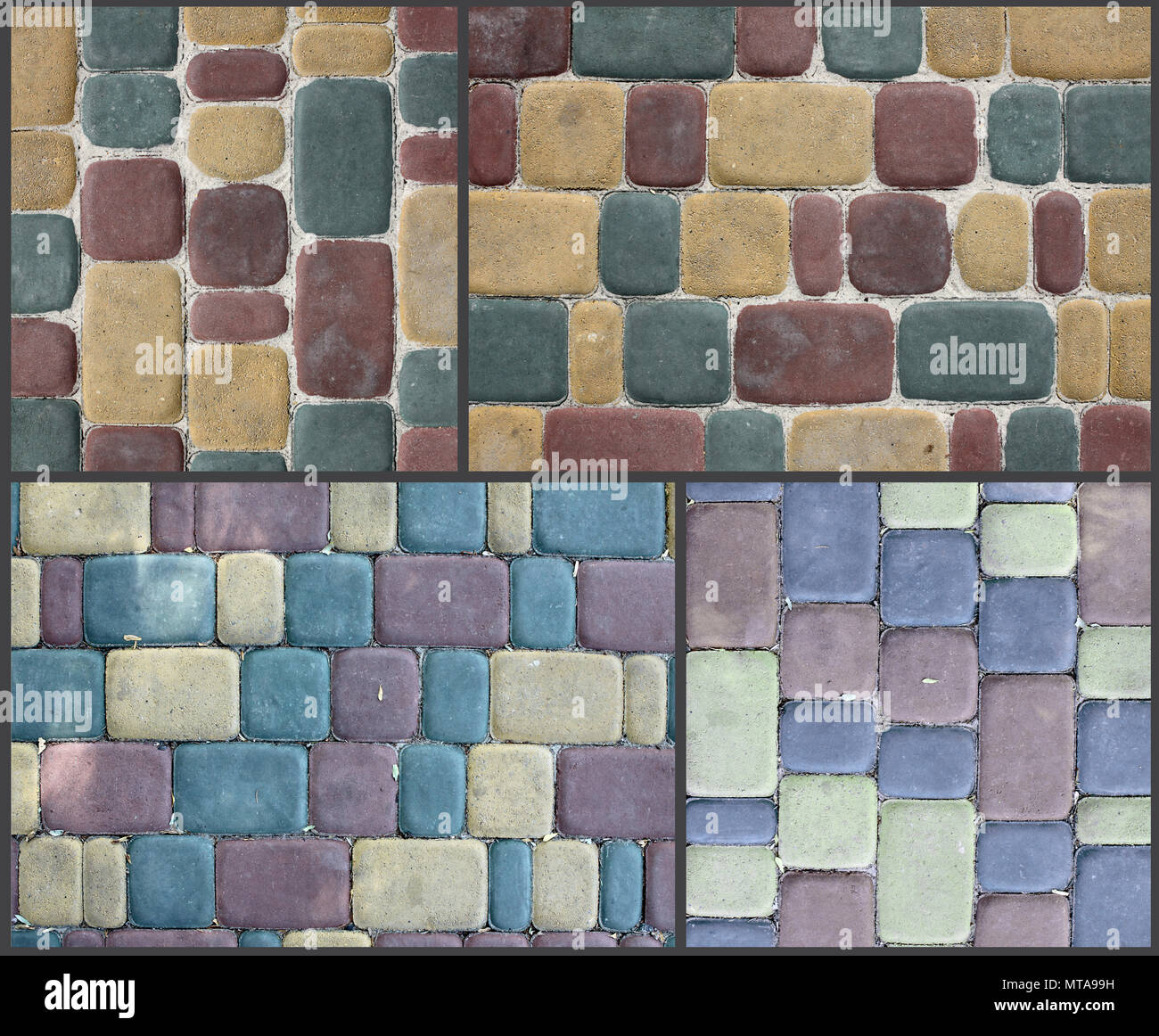 Abstract random pattern pavement texture of different uneven shapes ...