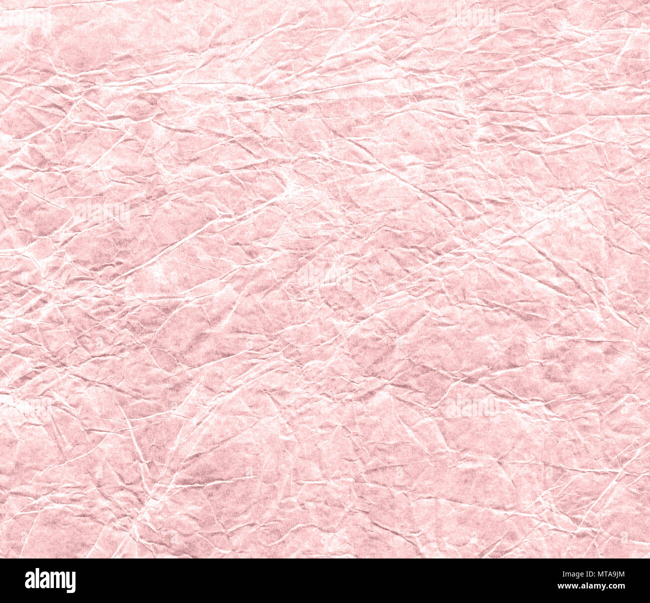 Pink crumpled paper texture background Stock Photo - Alamy