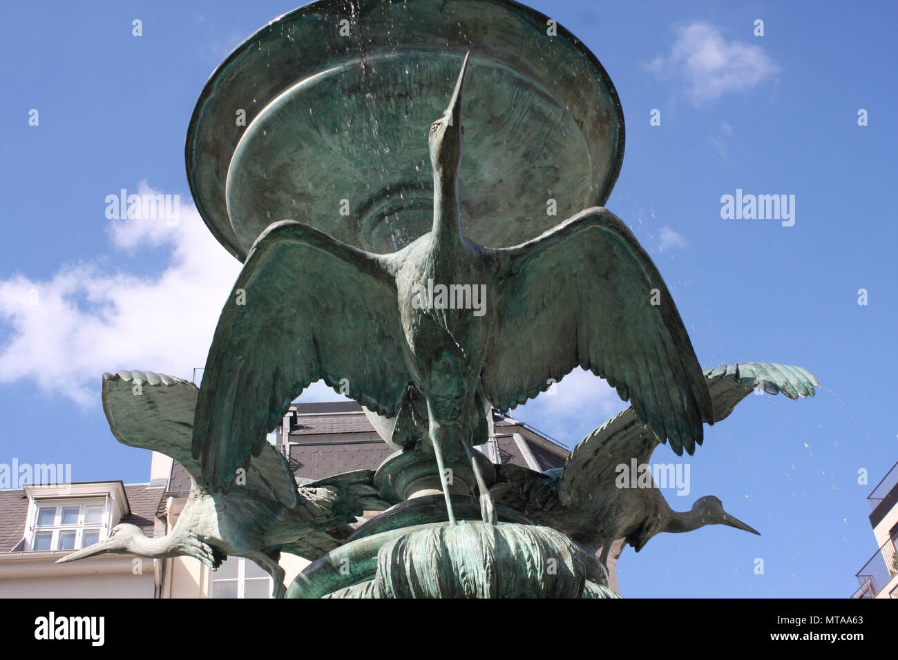 Amagertorv, central pedestrian area in Storkespringvandet, Copenhagen ...