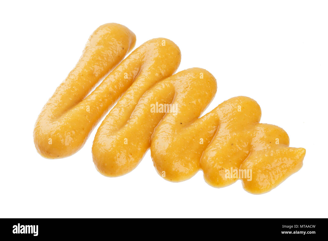 Mustard isolated on white background Stock Photo - Alamy