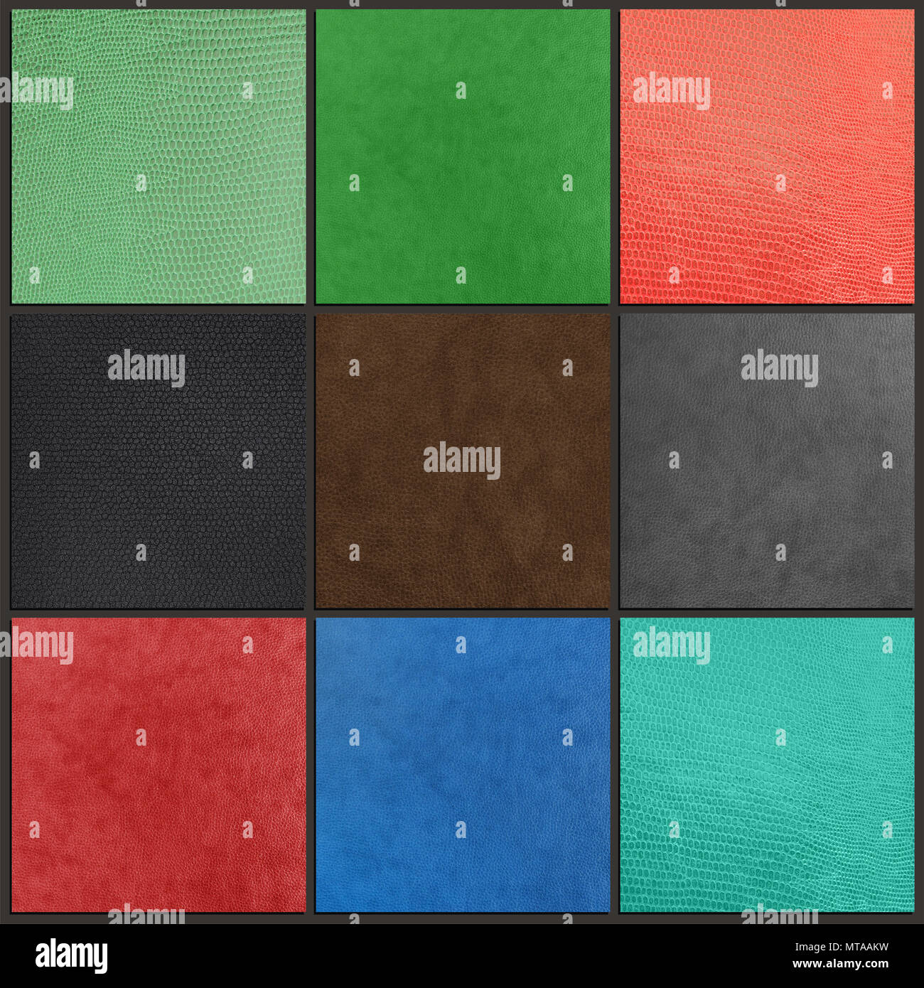 Collection of colored leather backgrounds, close up Stock Photo - Alamy