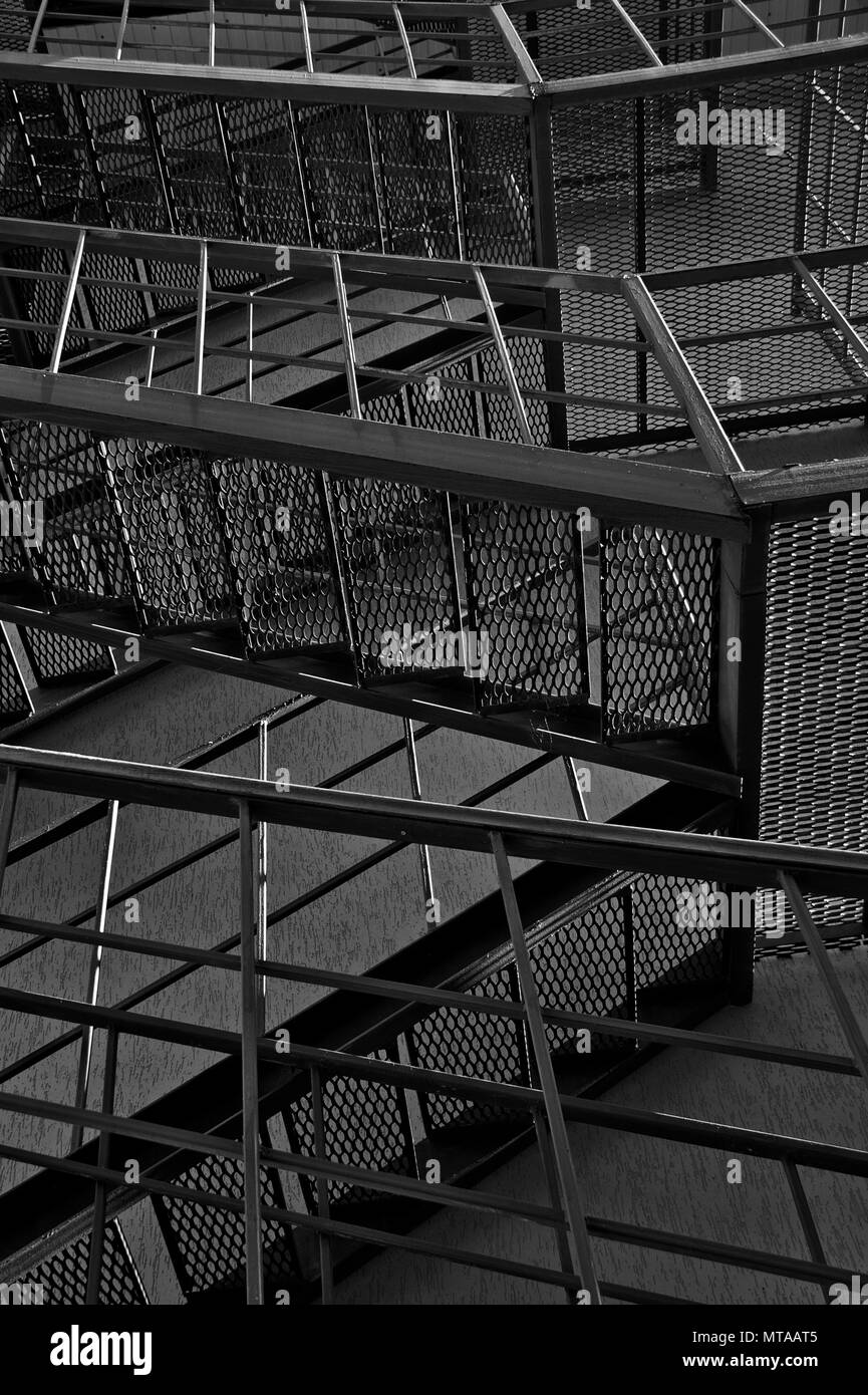 Abstract fire escape background texture Stock Photo - Alamy