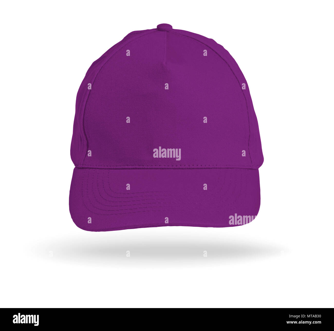 Purple Baseball Cap on a white background Stock Photo - Alamy
