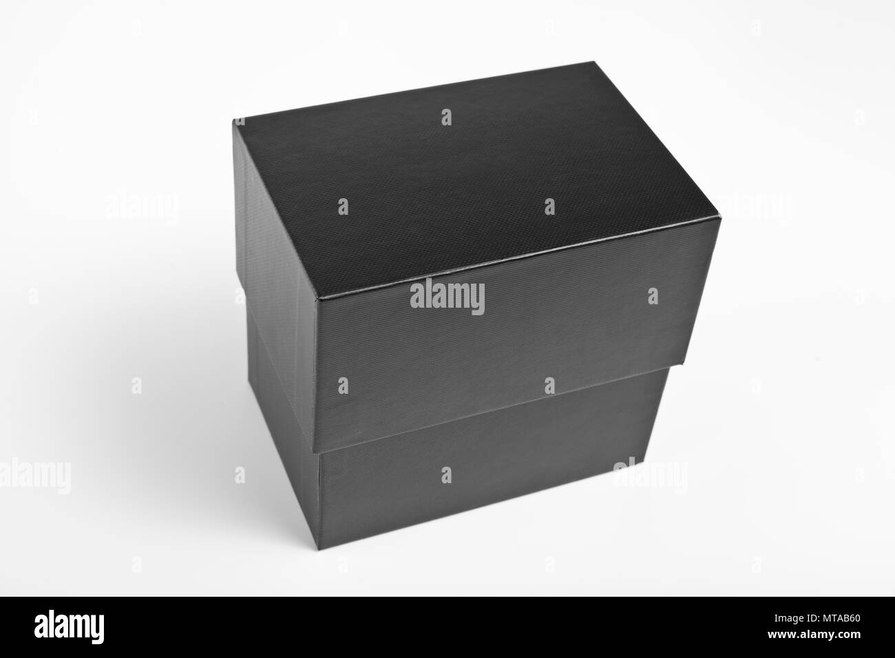 Black box on a white background Stock Photo - Alamy