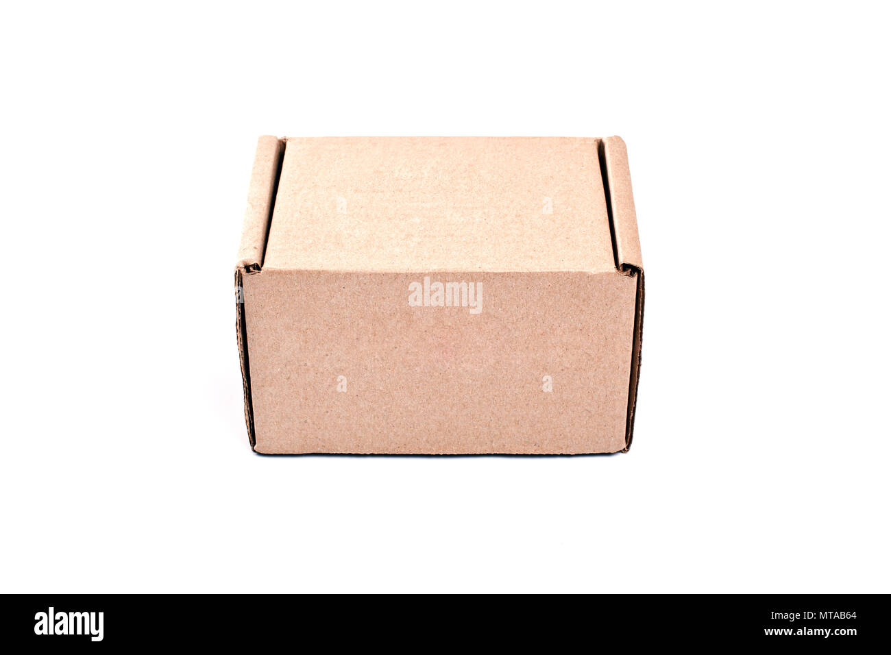 Closed cardboard box for packaging on a white background Stock Photo ...