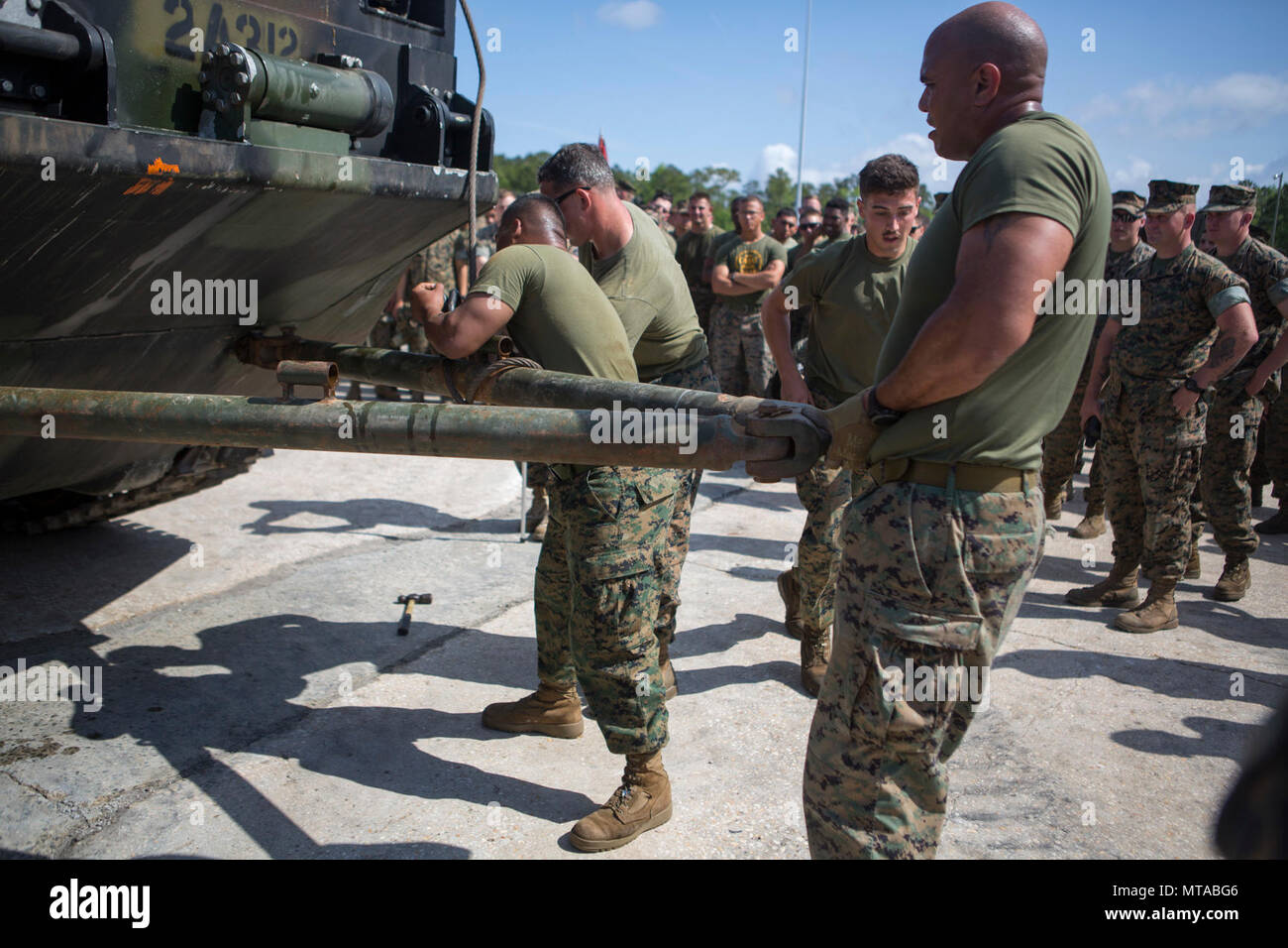 U.S. Marines with Alpha Company, 2nd Assault Amphibian Battalion, 2d ...