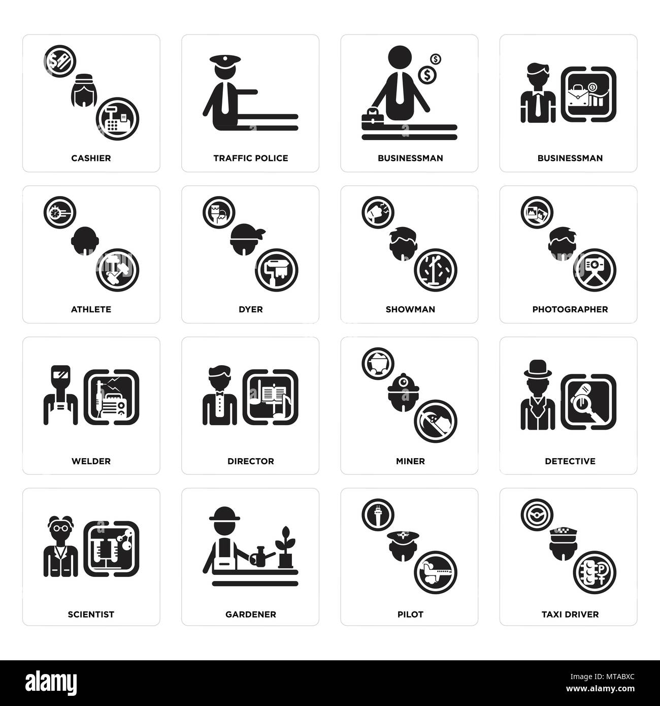 Woman cockpit pilot Stock Vector Images - Alamy