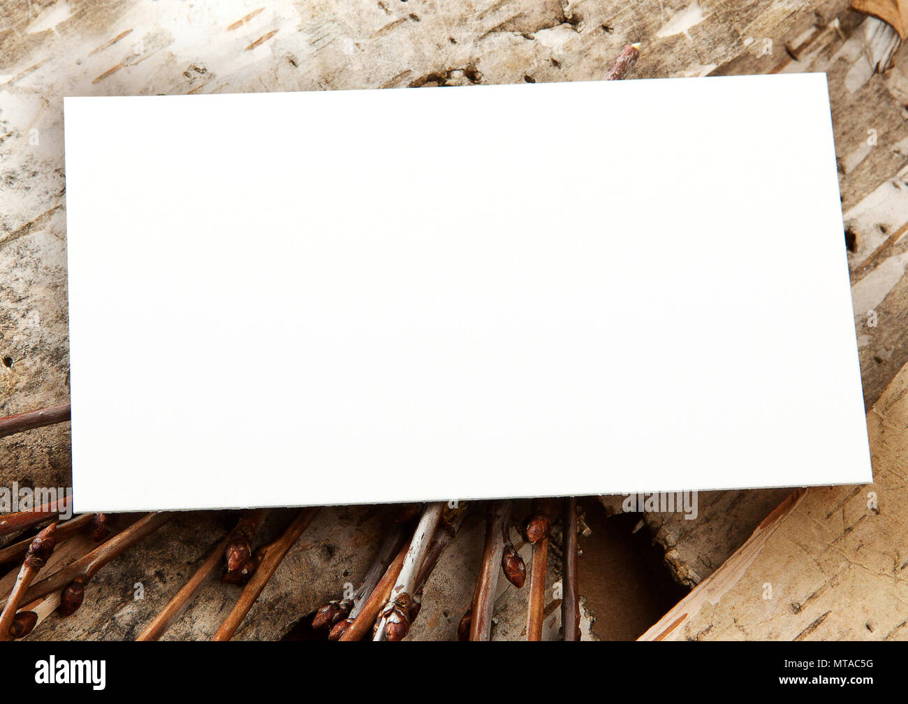 blank business cards on a wooden bark, identity design, corporate ...