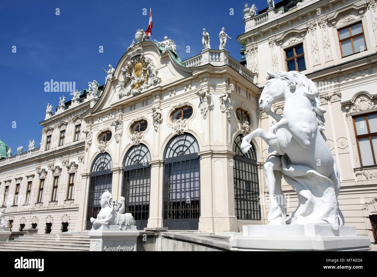 Baroque castle Belvedere in Vienna, Austria Stock Photo - Alamy