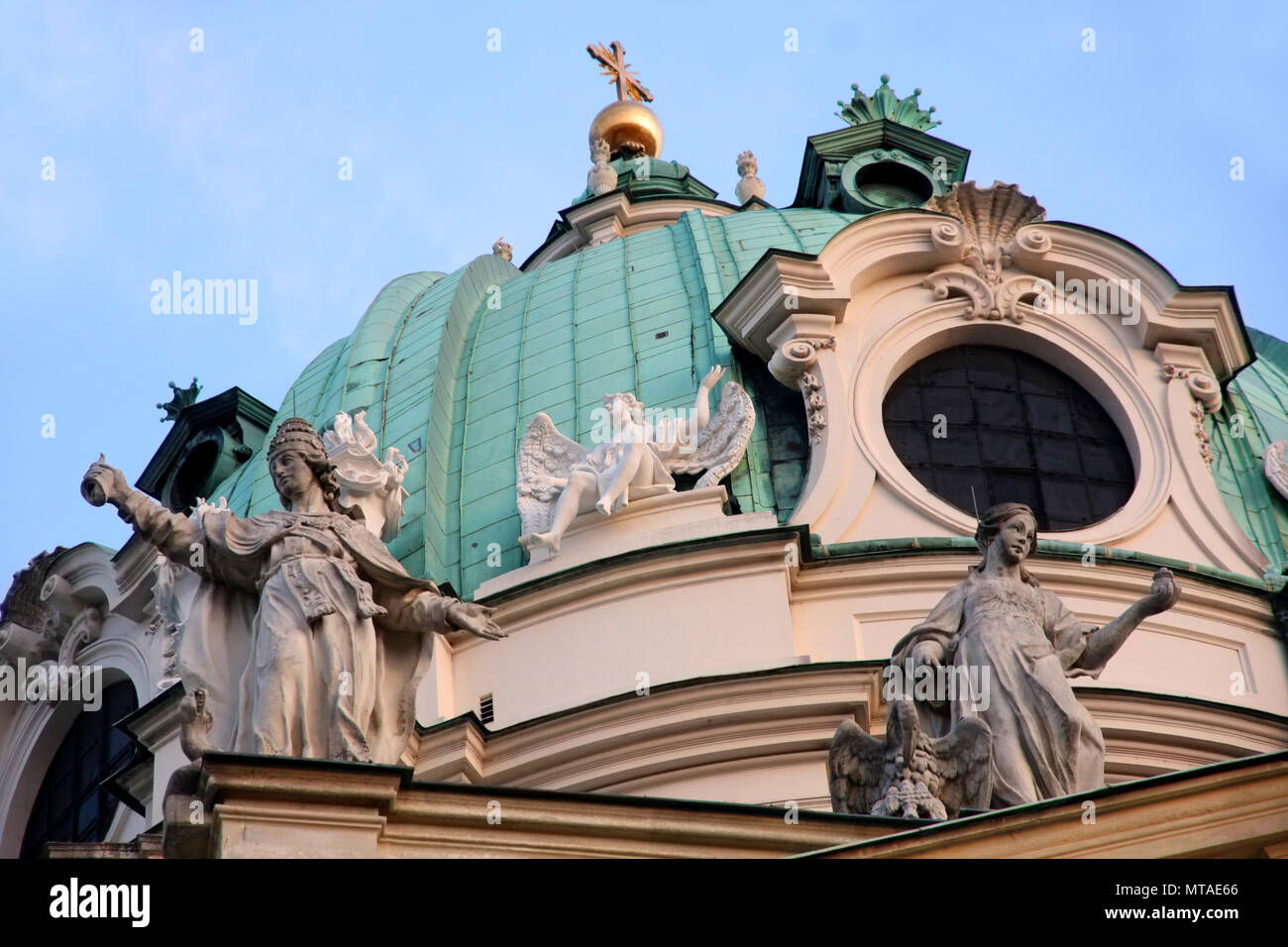 Beautiful baroque karlskirche church hi-res stock photography and ...