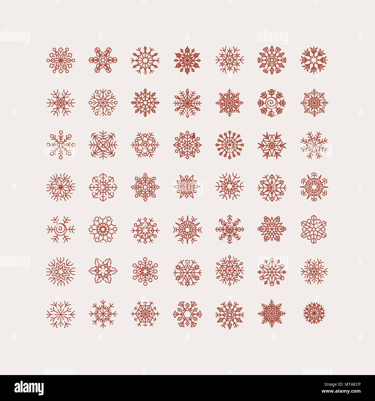 Filigree snowflakes Stock Vector Images - Alamy
