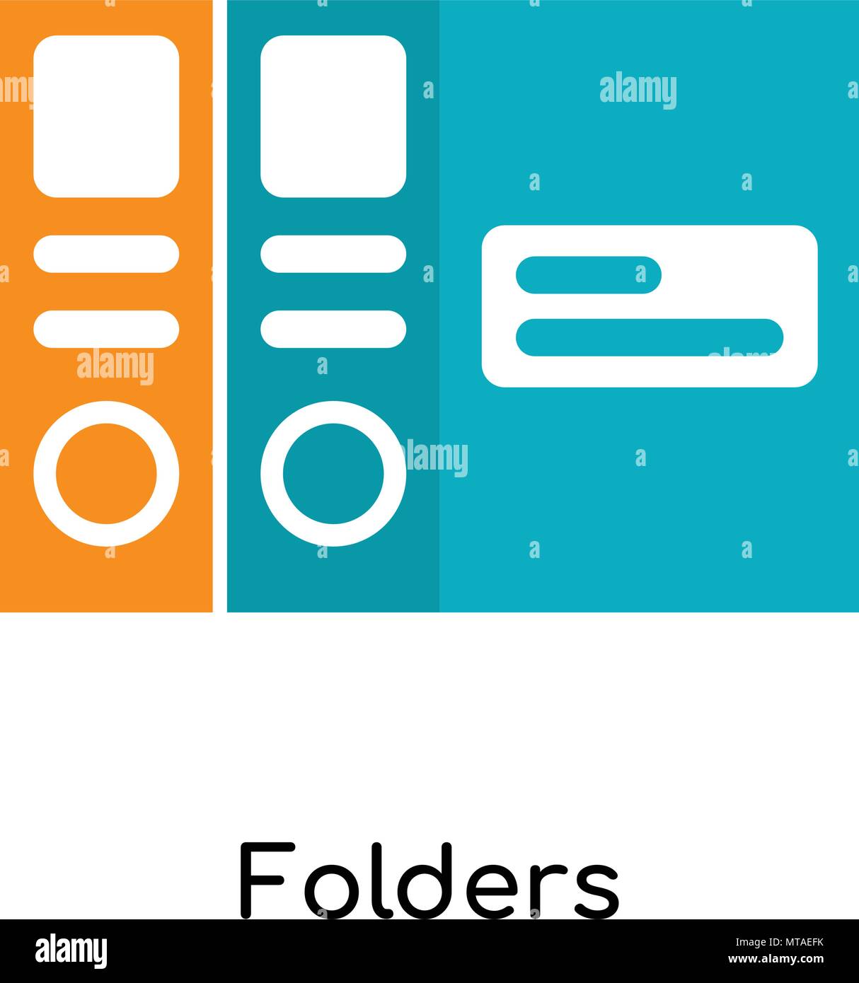 Folders icon isolated on white background for your web and mobile app ...