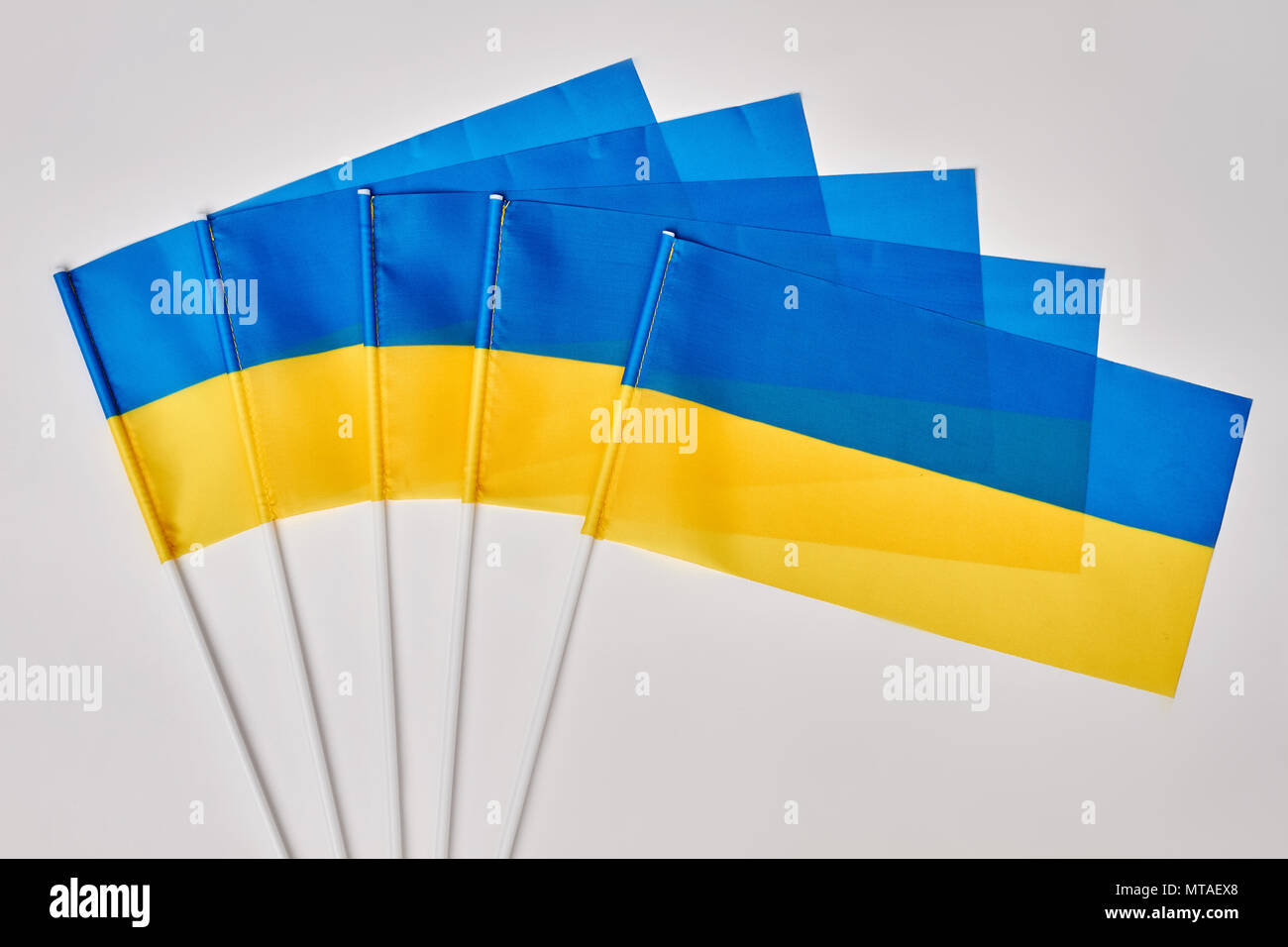 Many ukrainian flags hi-res stock photography and images - Alamy