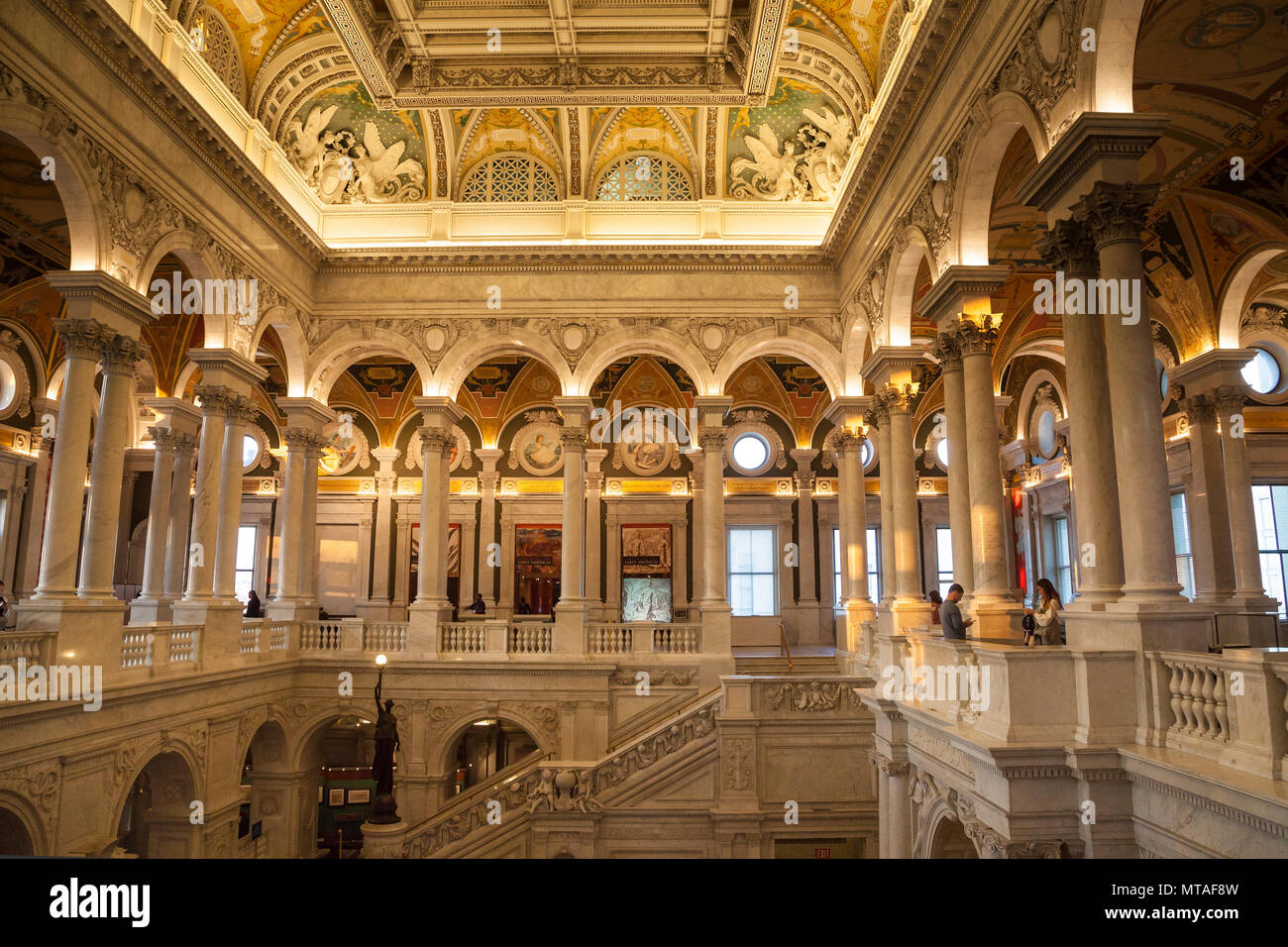 Interior of Library of Congress, Washington DC, USA Stock Photo - Alamy