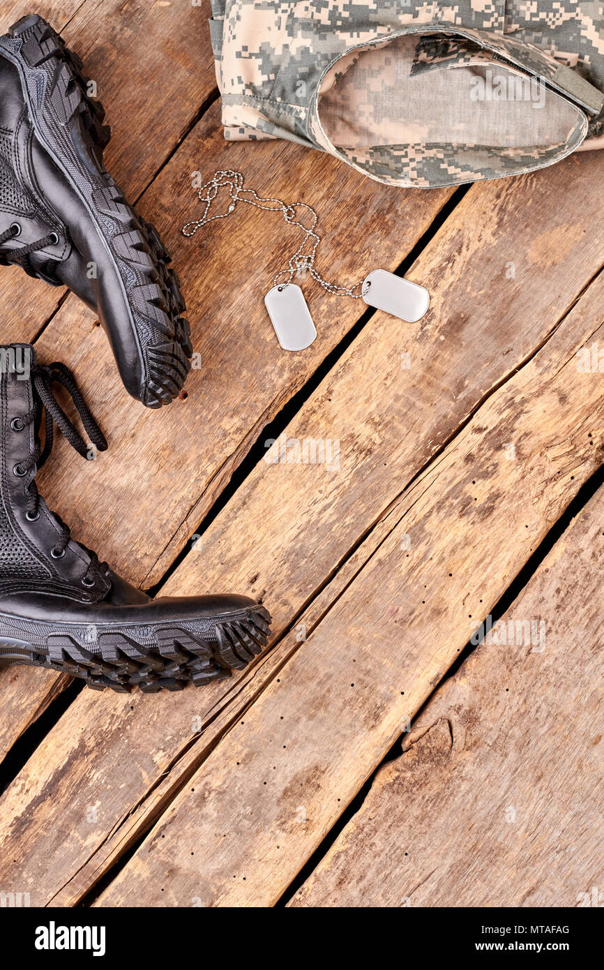 Set military outfit accessories hi-res stock photography and images - Alamy