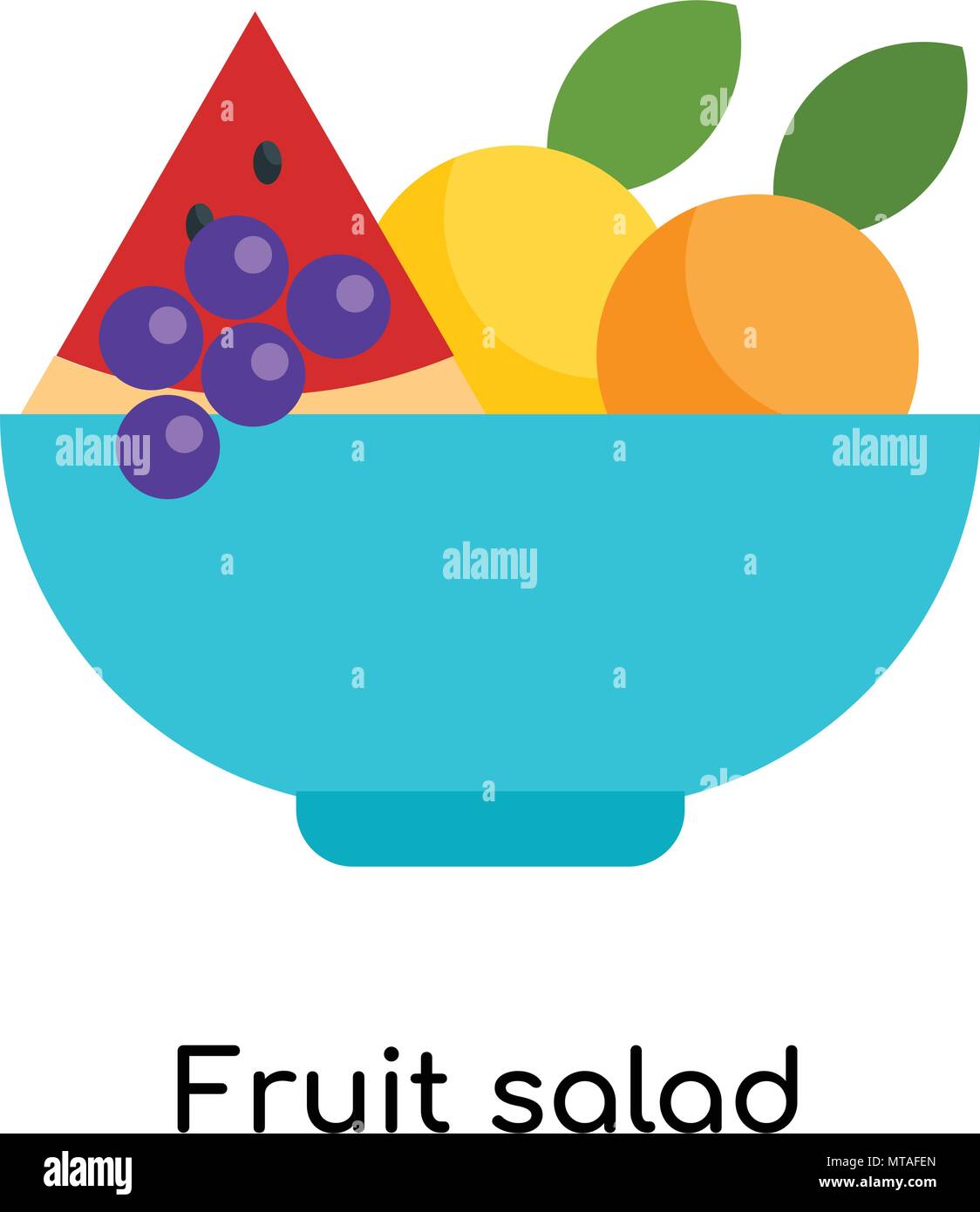Fruit salad icon isolated on white background for your web and mobile ...