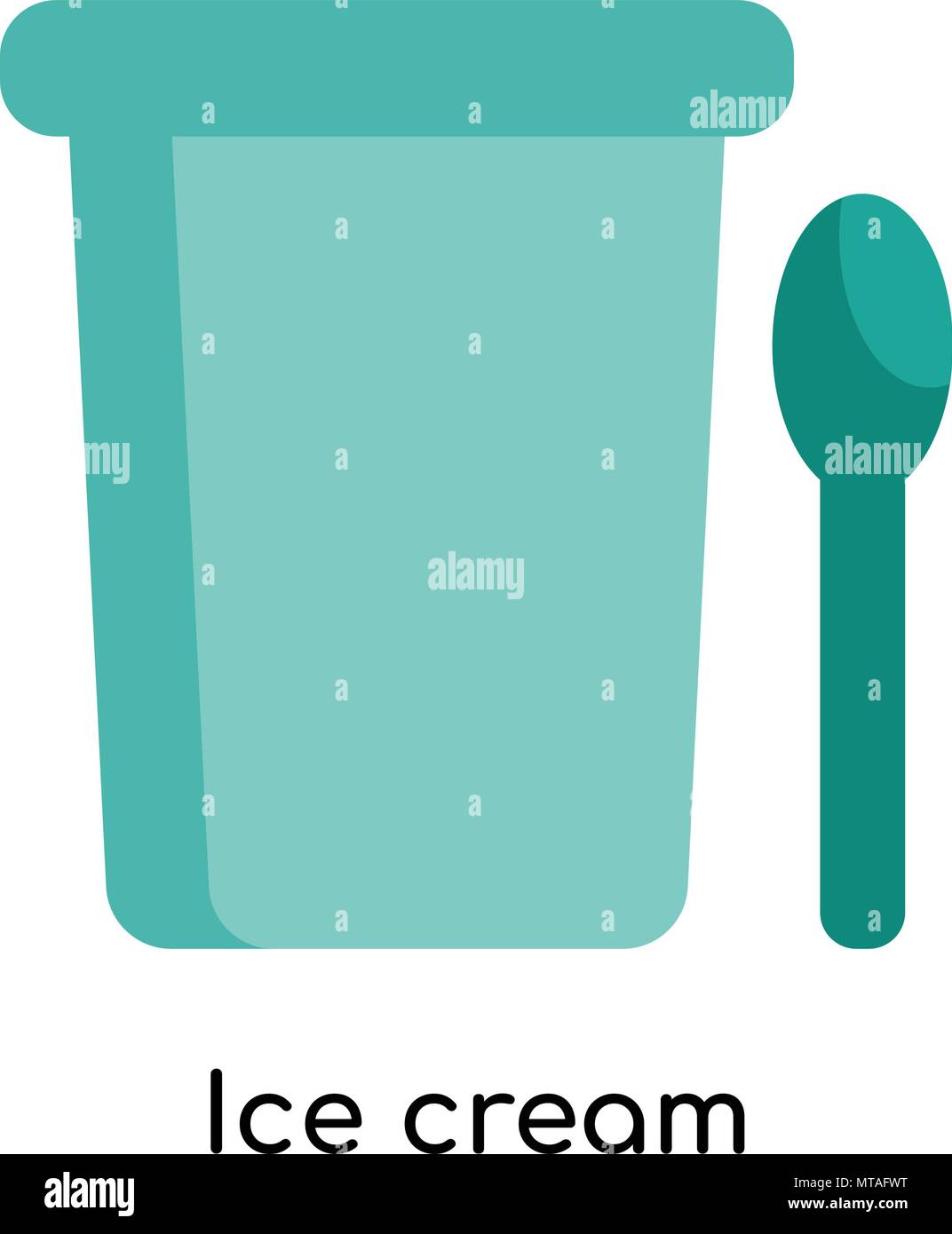 Ice cream icon isolated on white background for your web and mobile app ...