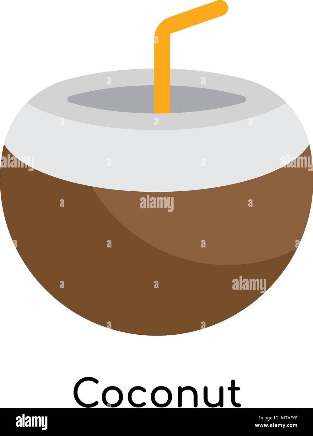 Coconut icon isolated on white background for your web and mobile app ...