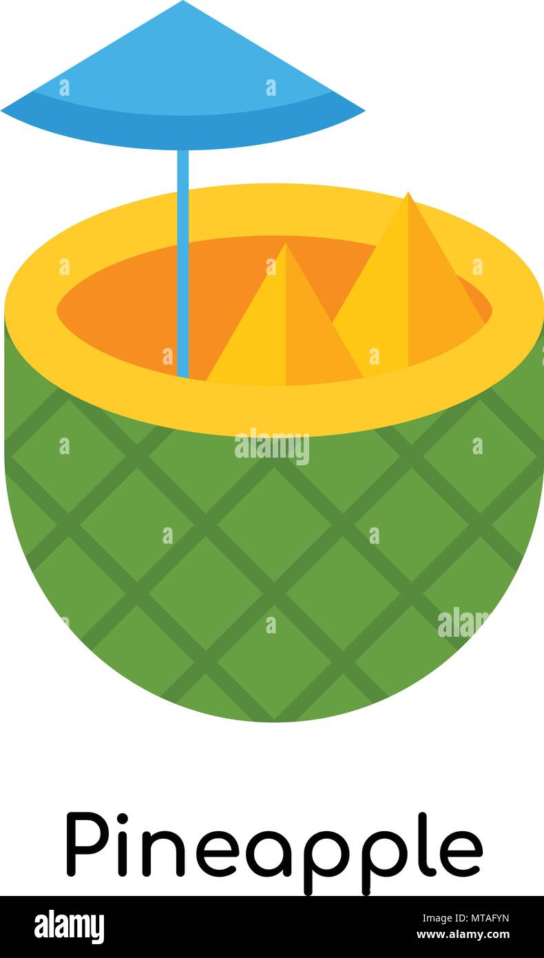 Pineapple icon isolated on white background for your web and mobile app ...