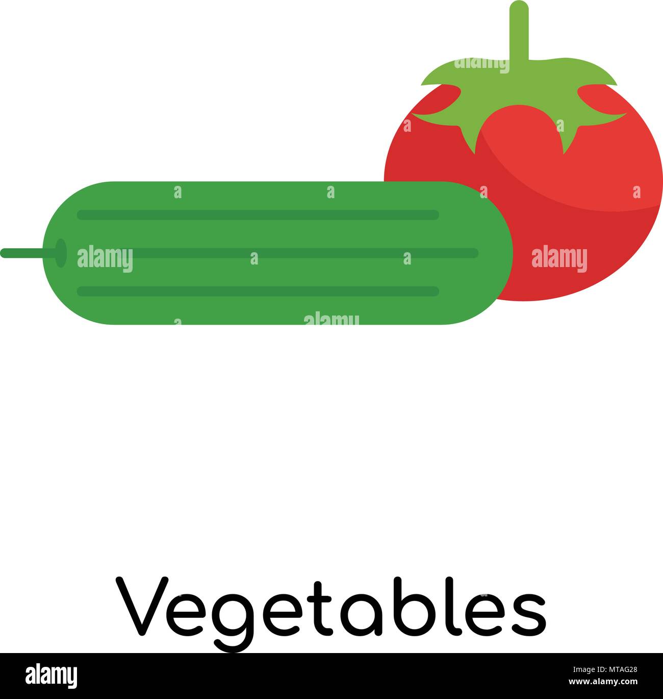 Vegetables icon isolated on white background for your web and mobile ...