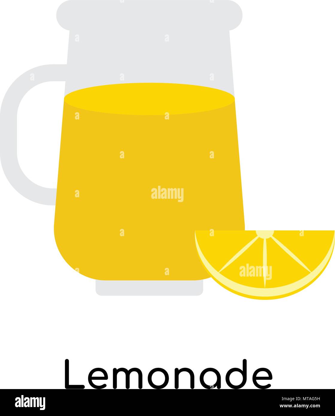 Lemonade icon isolated on white background for your web and mobile app design Stock Vector Image ...