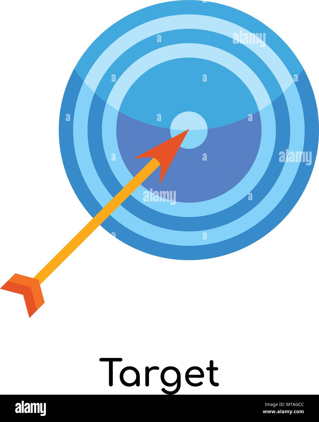 Target icon isolated on white background for your web and mobile app ...