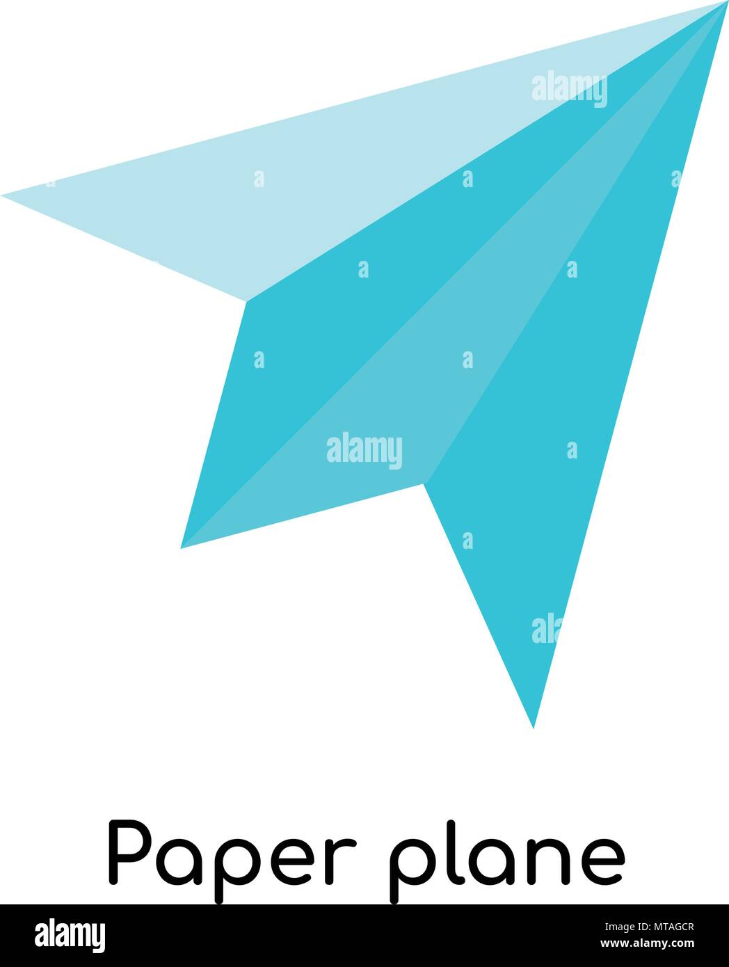 Paper plane icon isolated on white background for your web and mobile ...