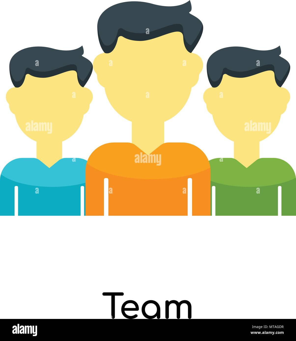 Team icon isolated on white background for your web and mobile app ...