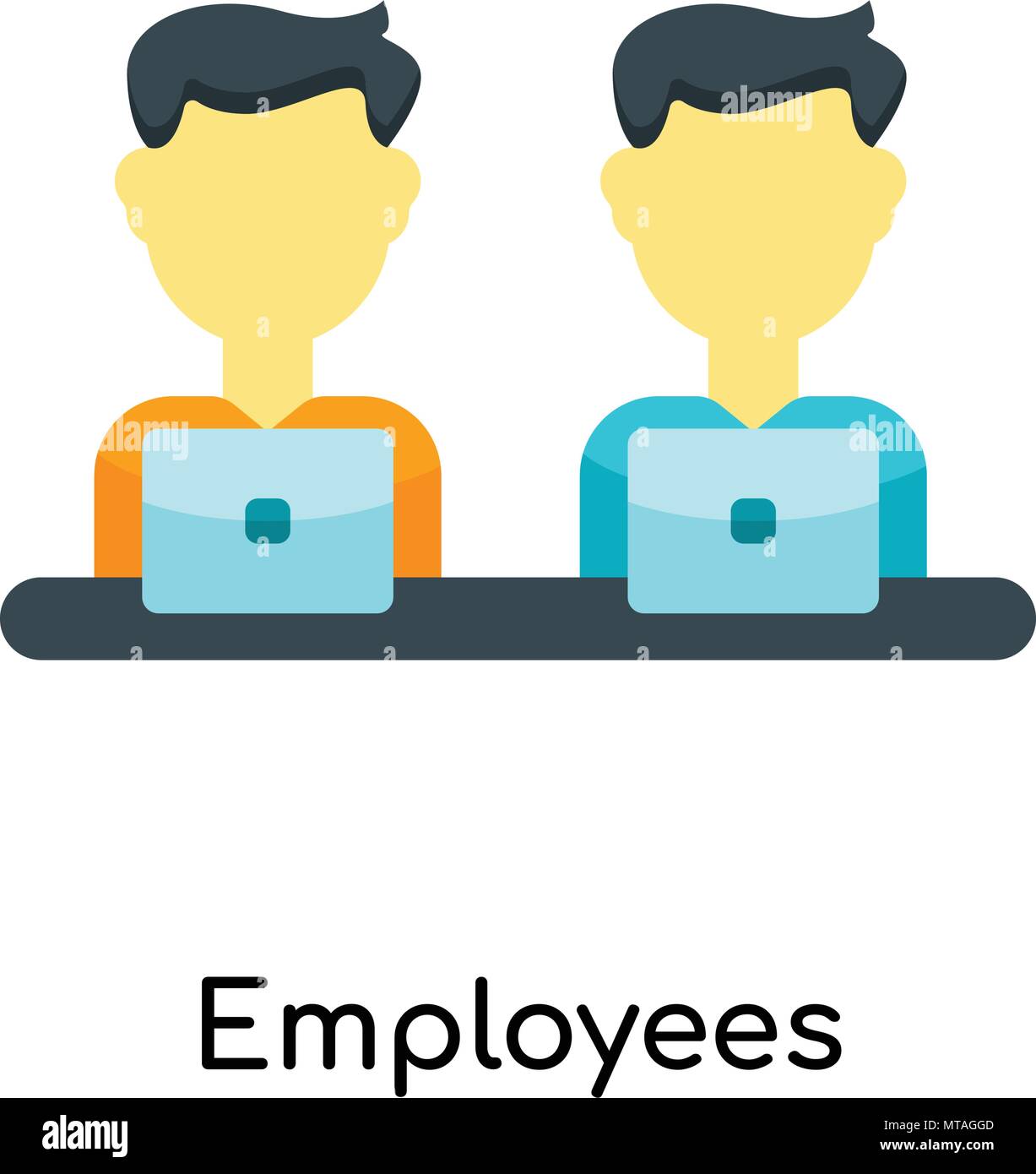 Employees icon isolated on white background for your web and mobile app ...