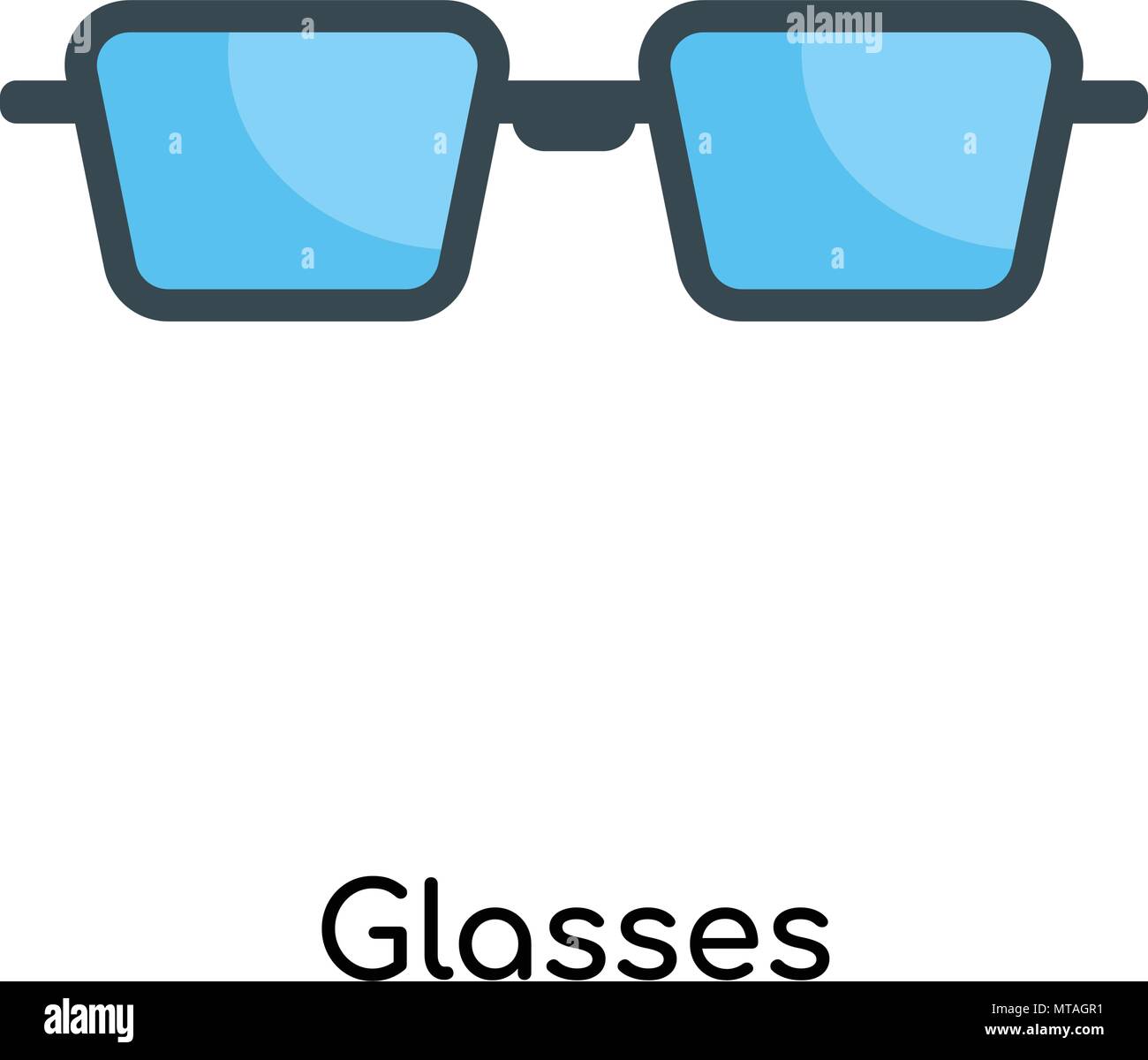 Glasses icon isolated on white background for your web and mobile app ...