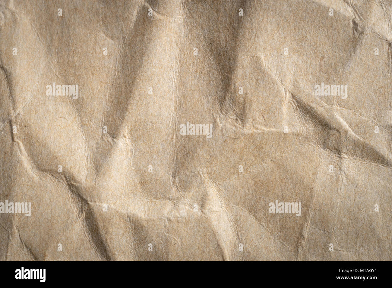 crumpled brown paper texture and background Stock Photo - Alamy