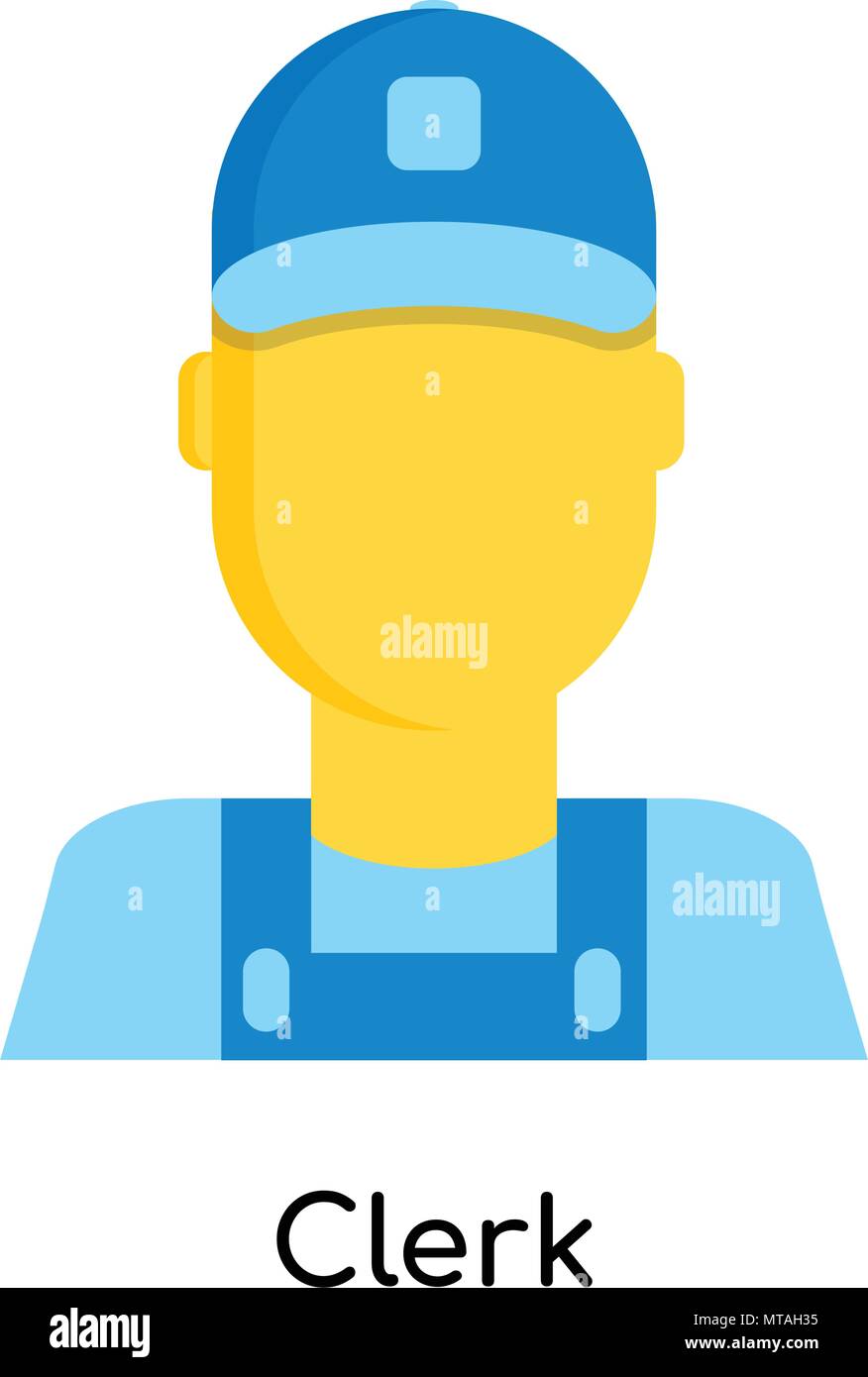 Clerk icon isolated on white background for your web and mobile app ...